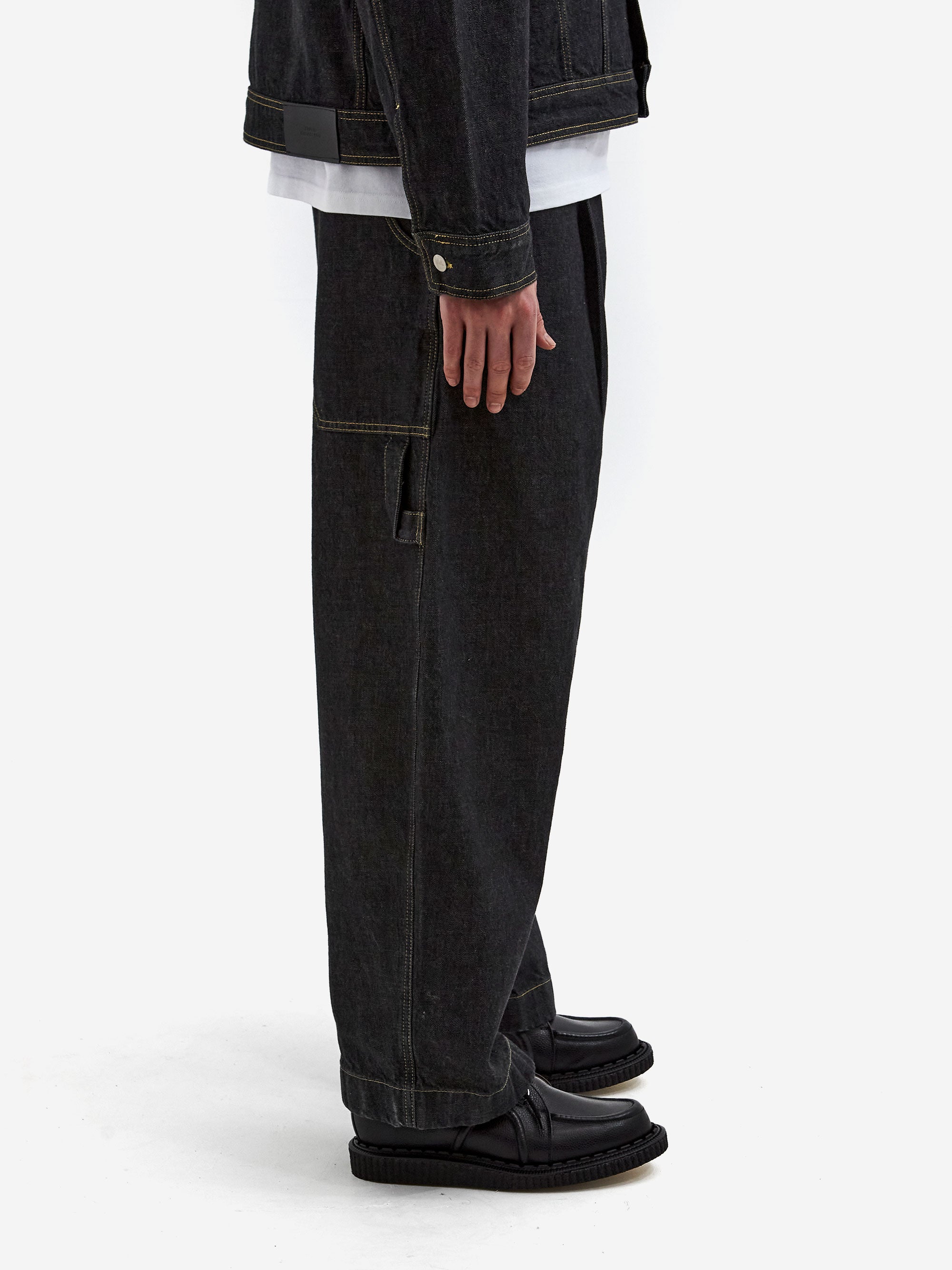 Studio Nicholson Pleated Carpenter Pant - Black – Goodhood