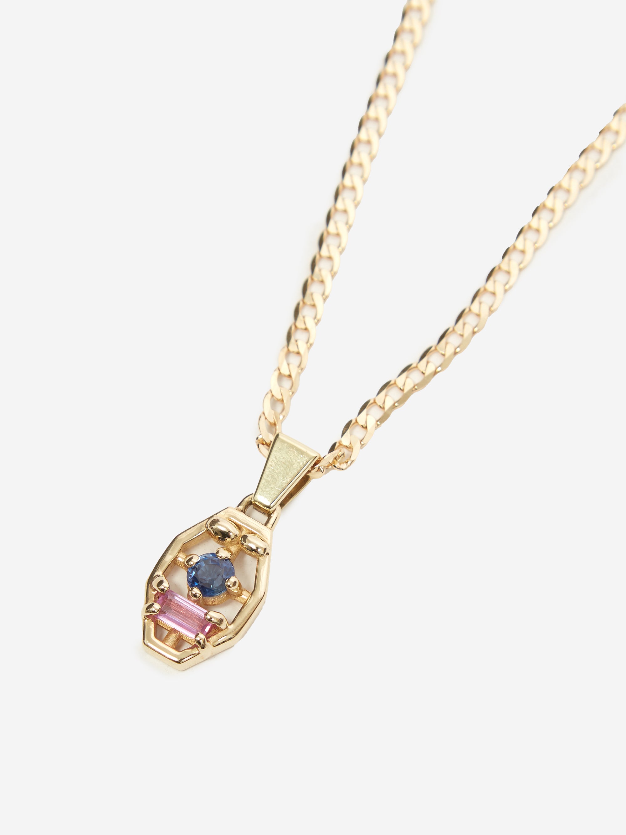 Alec Doherty Sly One Pendant Necklace - Gold/Saphire – Goodhood