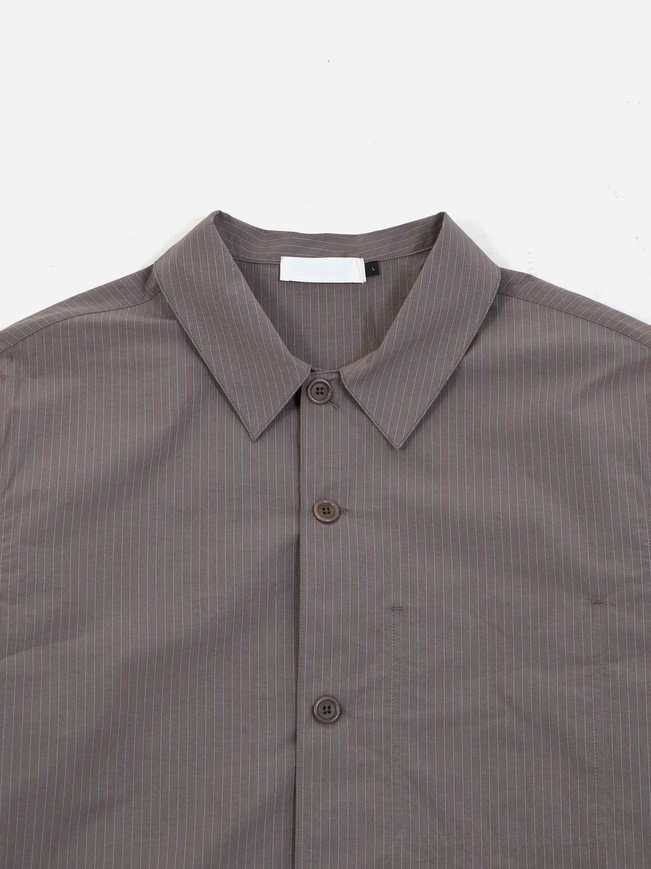AMOMENTO Stripe Pocket Shirt - Grey – Goodhood