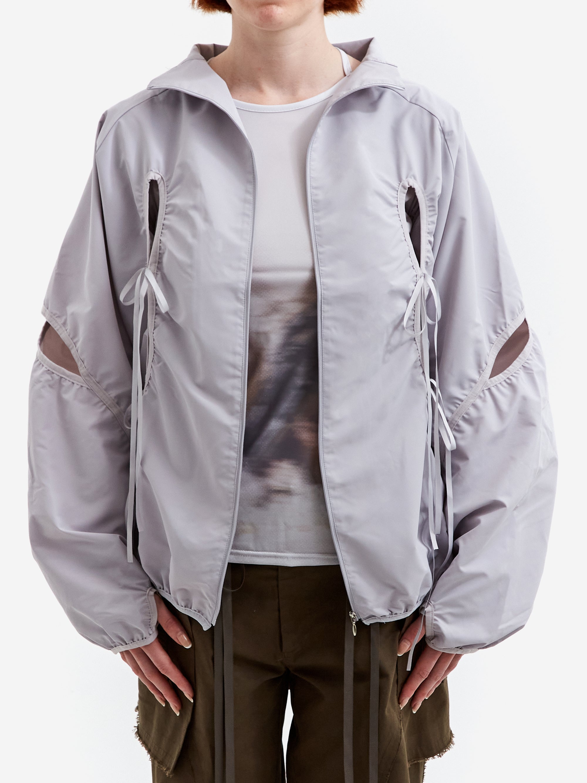 NACHE Cut-Out Wind Breaker - Light Gray – Goodhood
