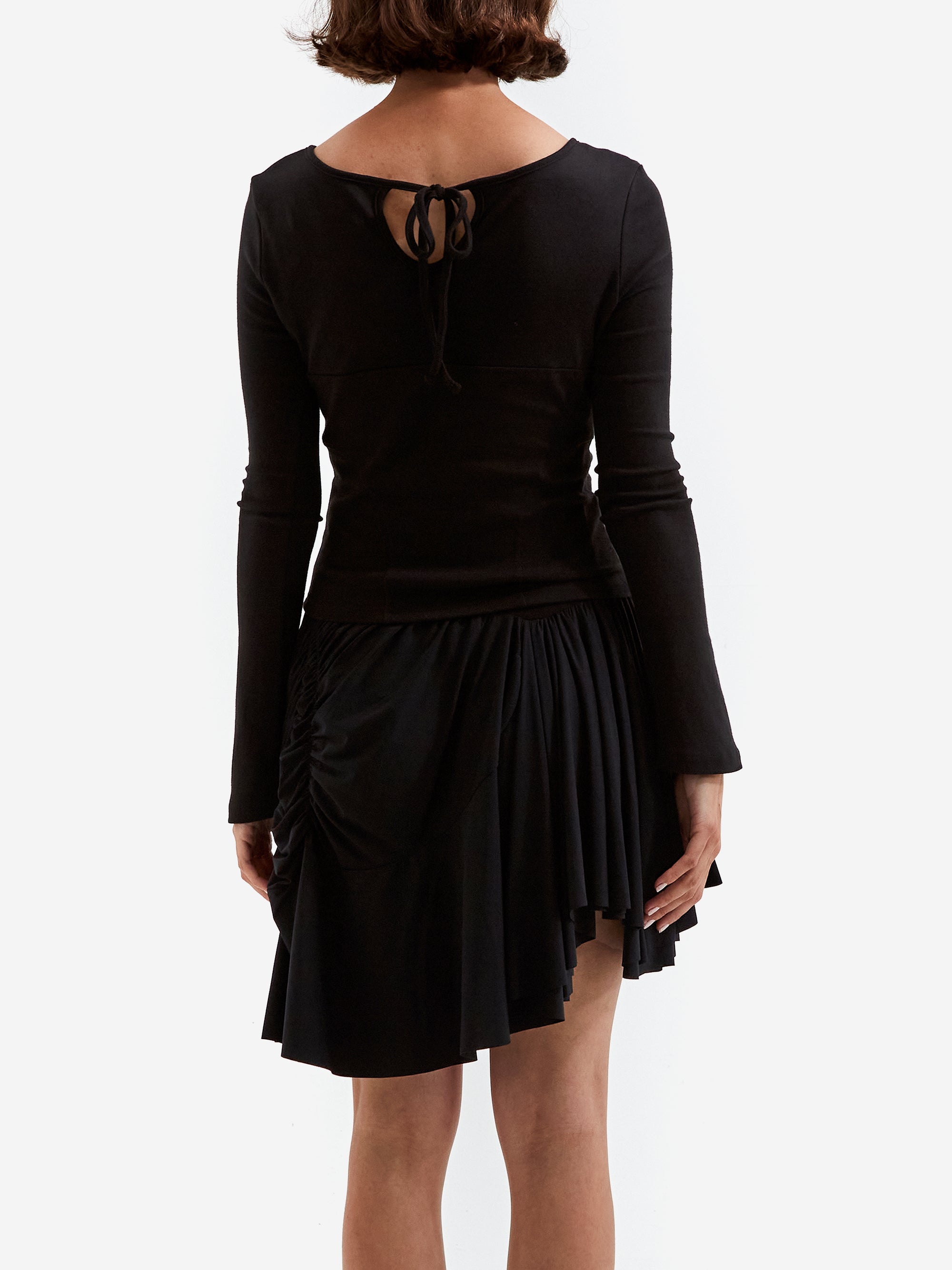 NACHE Unbalance Mix Dress - Black – Goodhood