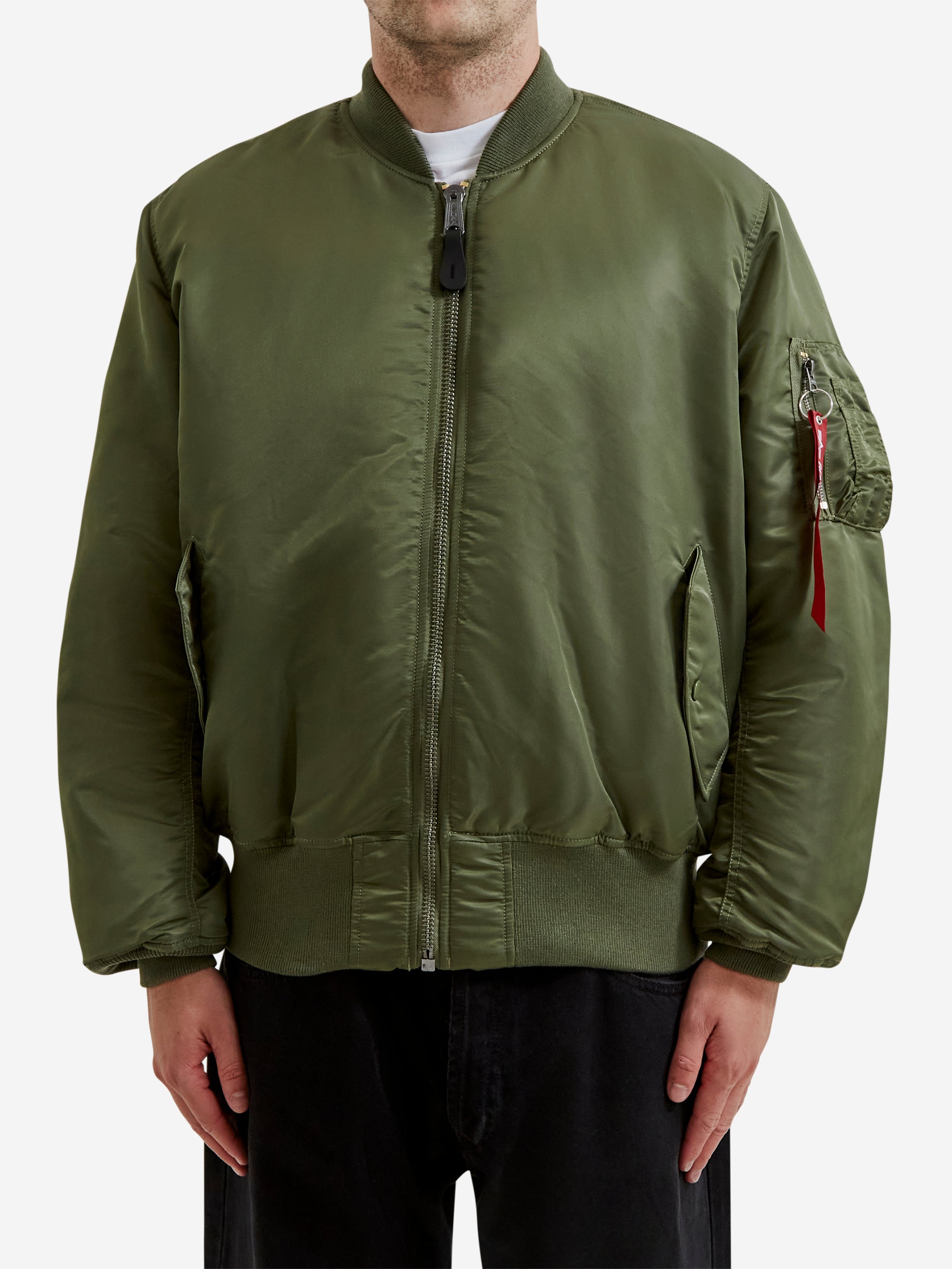 No Problemo x Alpha Industries No War MA-1 Jacket - Green – Goodhood