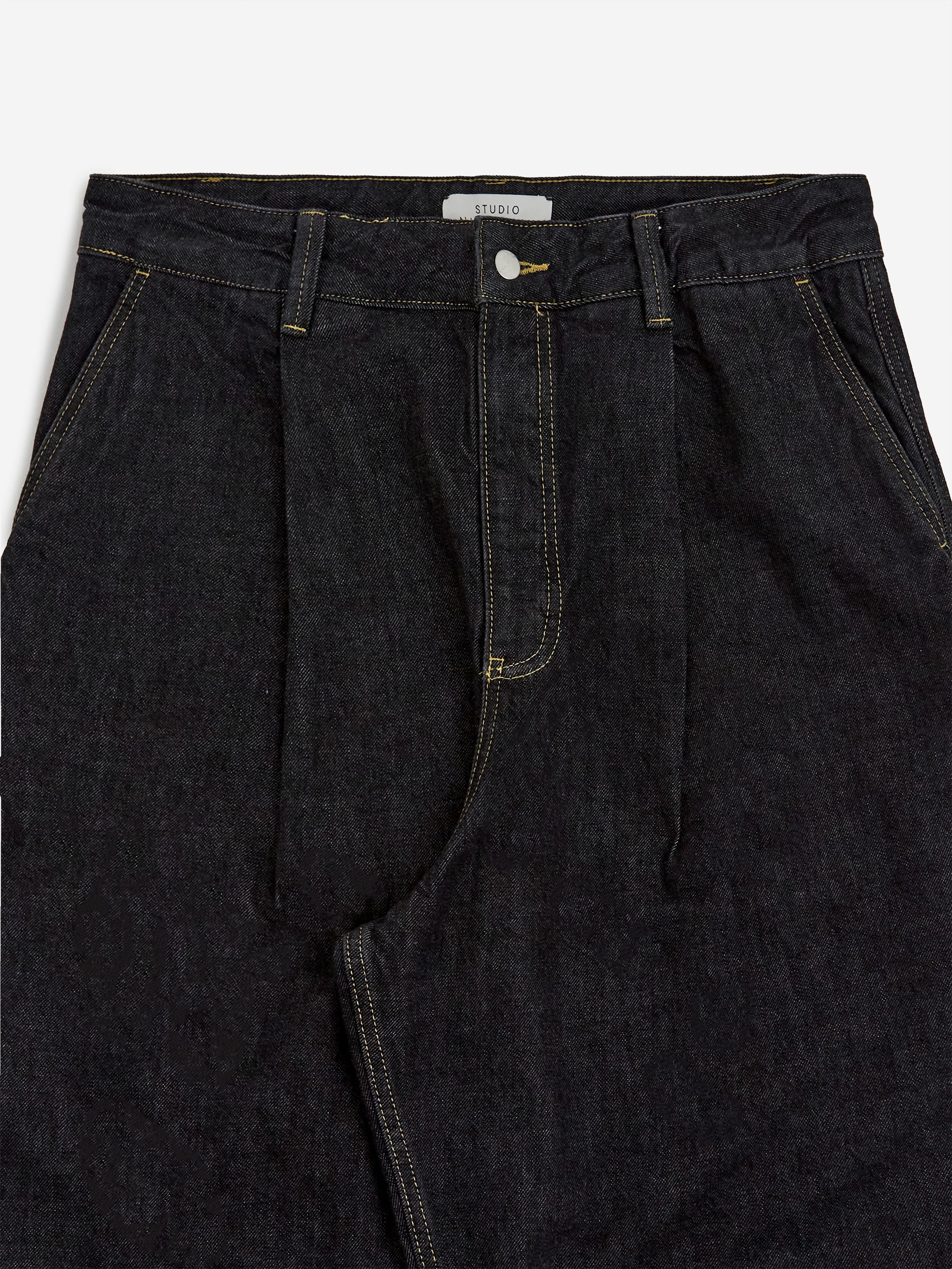 Studio Nicholson Pleated Carpenter Pant - Black – Goodhood