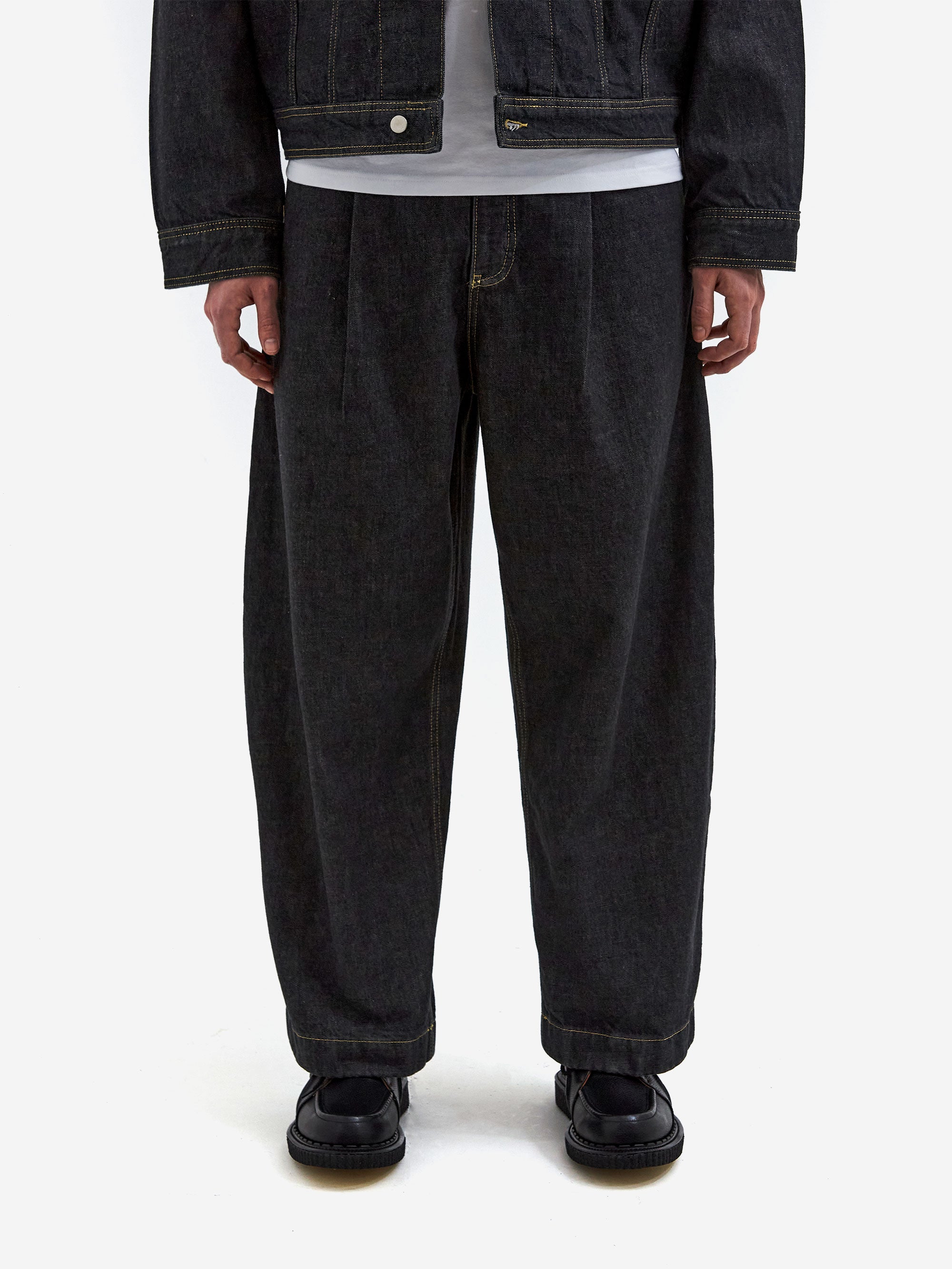 Studio Nicholson Pleated Carpenter Pant - Black – Goodhood