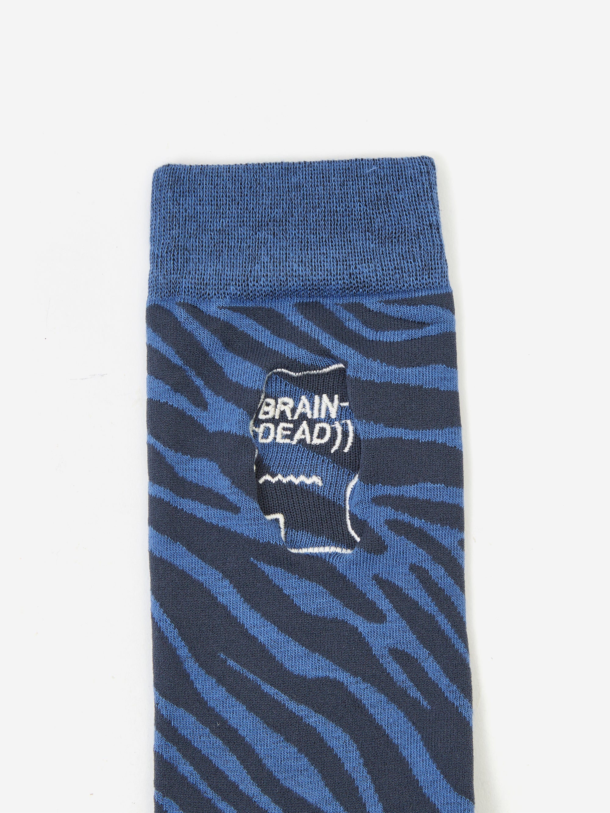 Brain Dead Logohead Dress Socks W - Blue Zebra – Goodhood