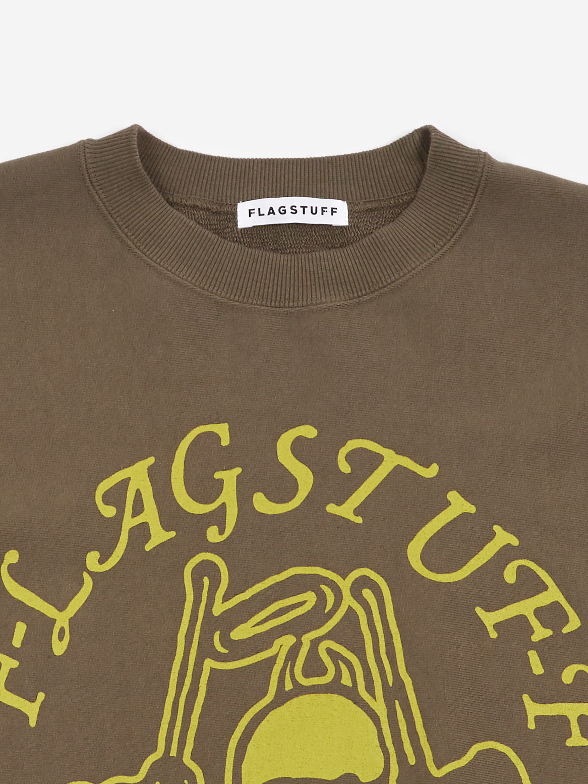 Flagstuff Angel Crewneck Sweat - Green – Goodhood