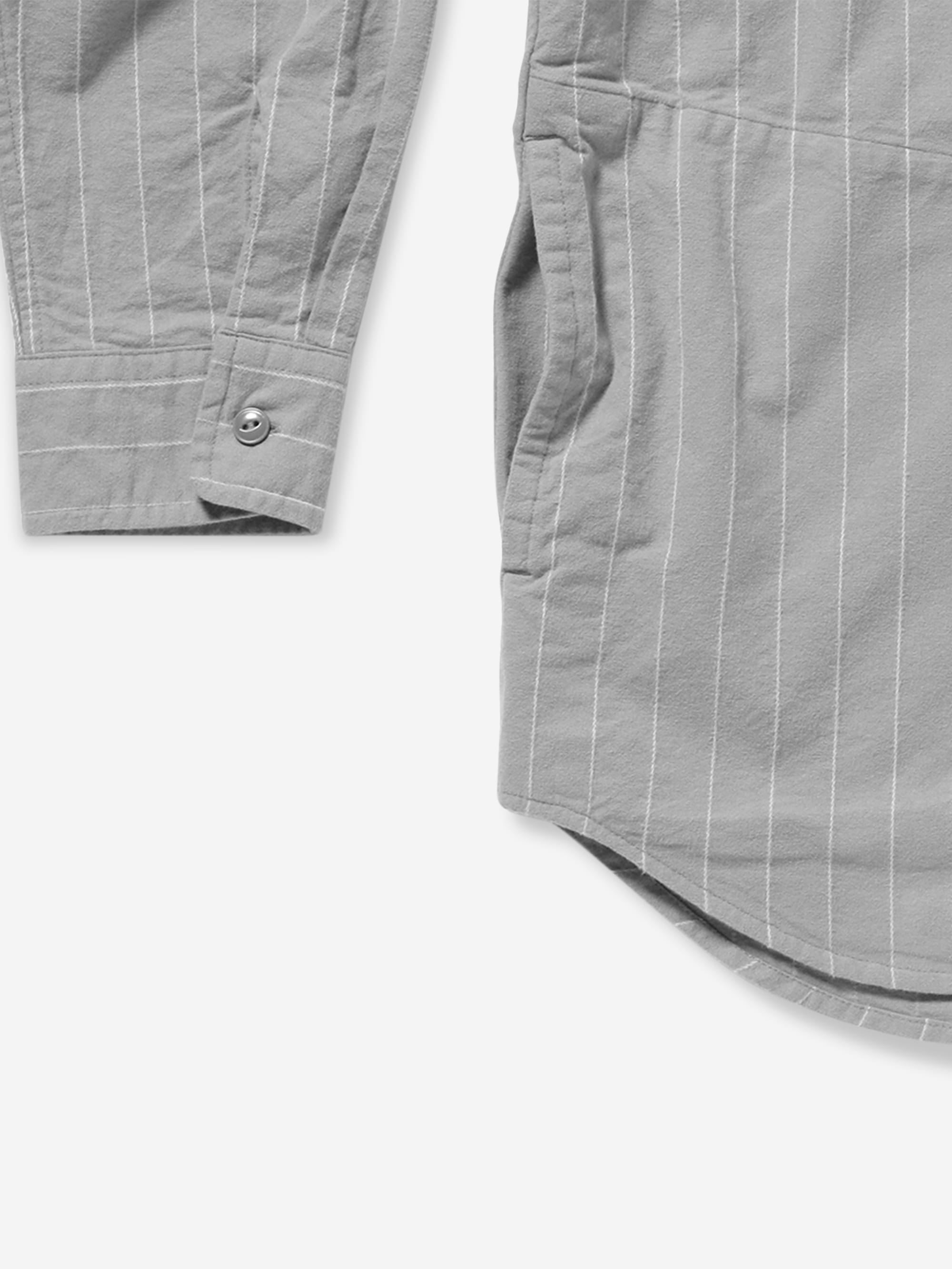 Beams Baseball Stripe Shirt - Grey – Goodhood