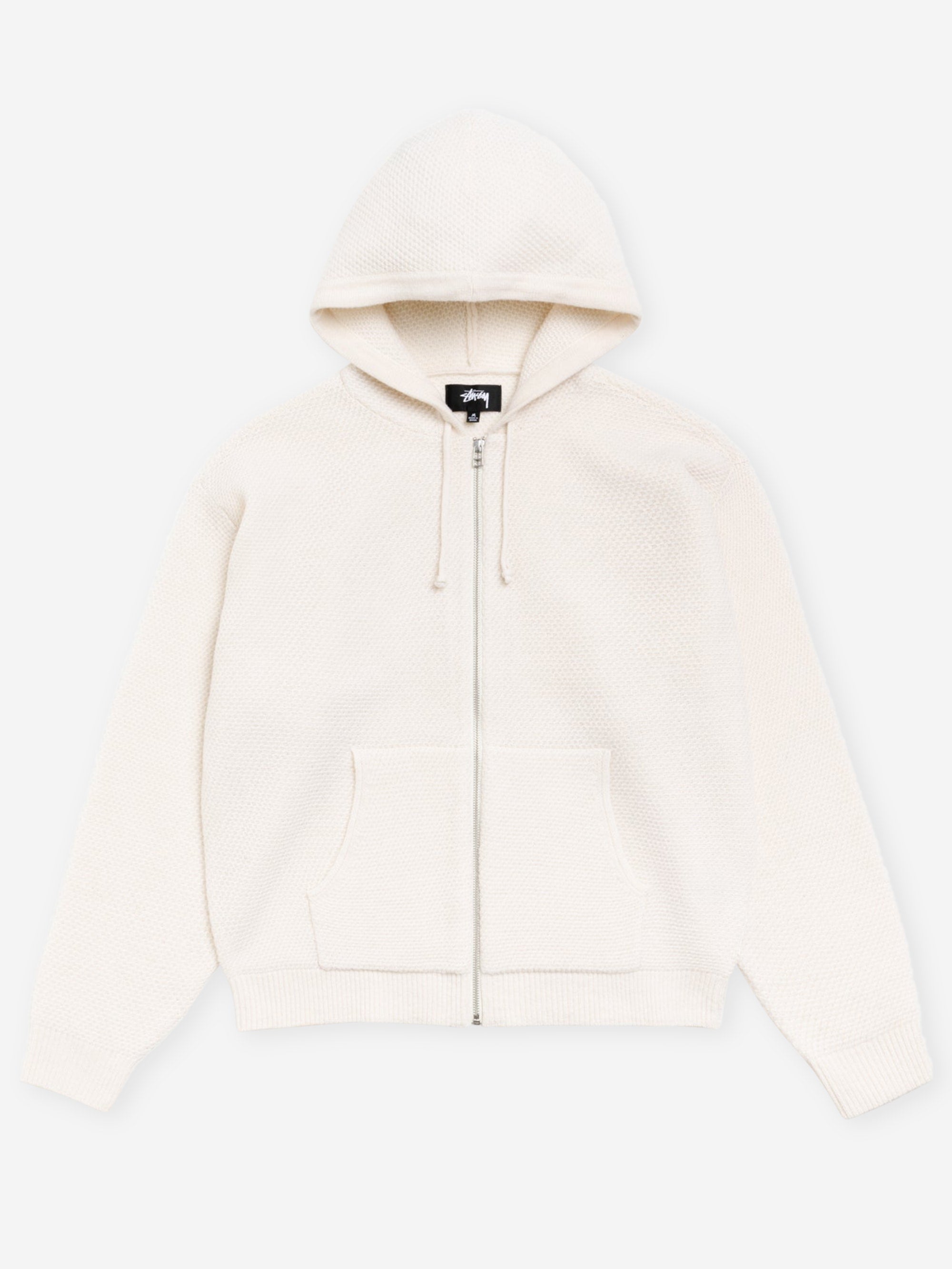 Stussy Textured Zip Hooded Sweater W - Bone – Goodhood