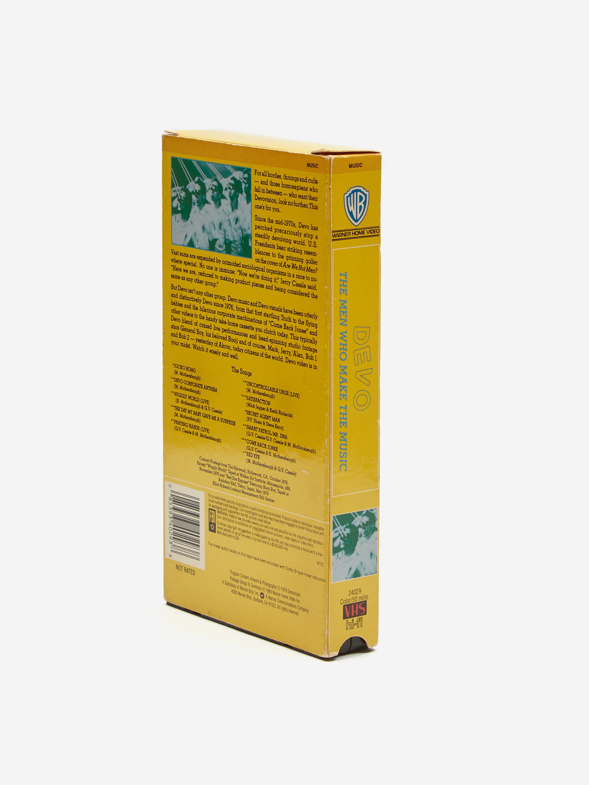 Unified Goods 1989 Devo The Men Who Make The Music VHS – Goodhood