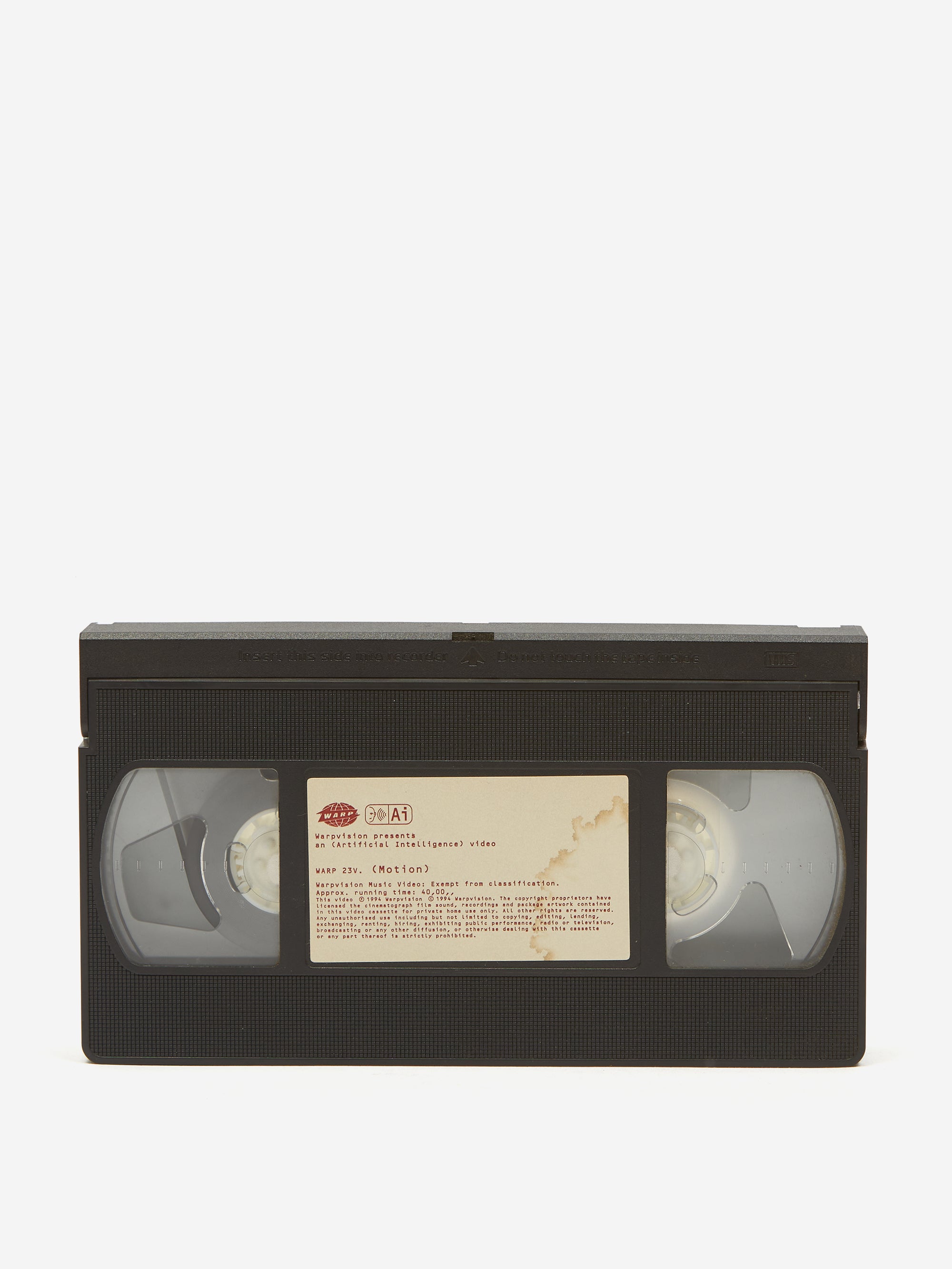 Unified Goods 1994 Warp Records Artificial Intelligence (Motion) VHS ...
