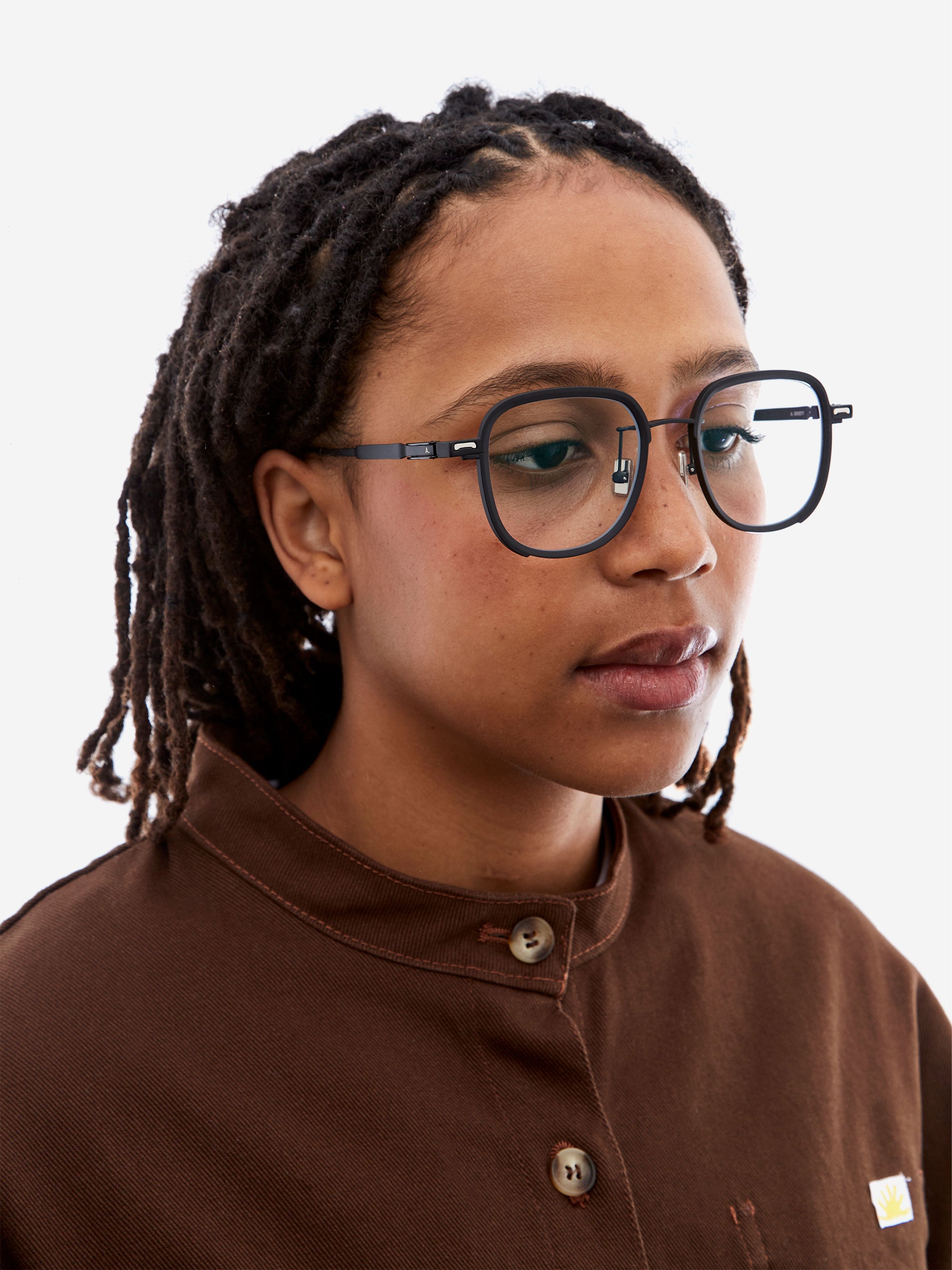 A.SOCIETY Arbor Sunglasses - Black-Black/Blue Blocking Lens & Grey Clip ...