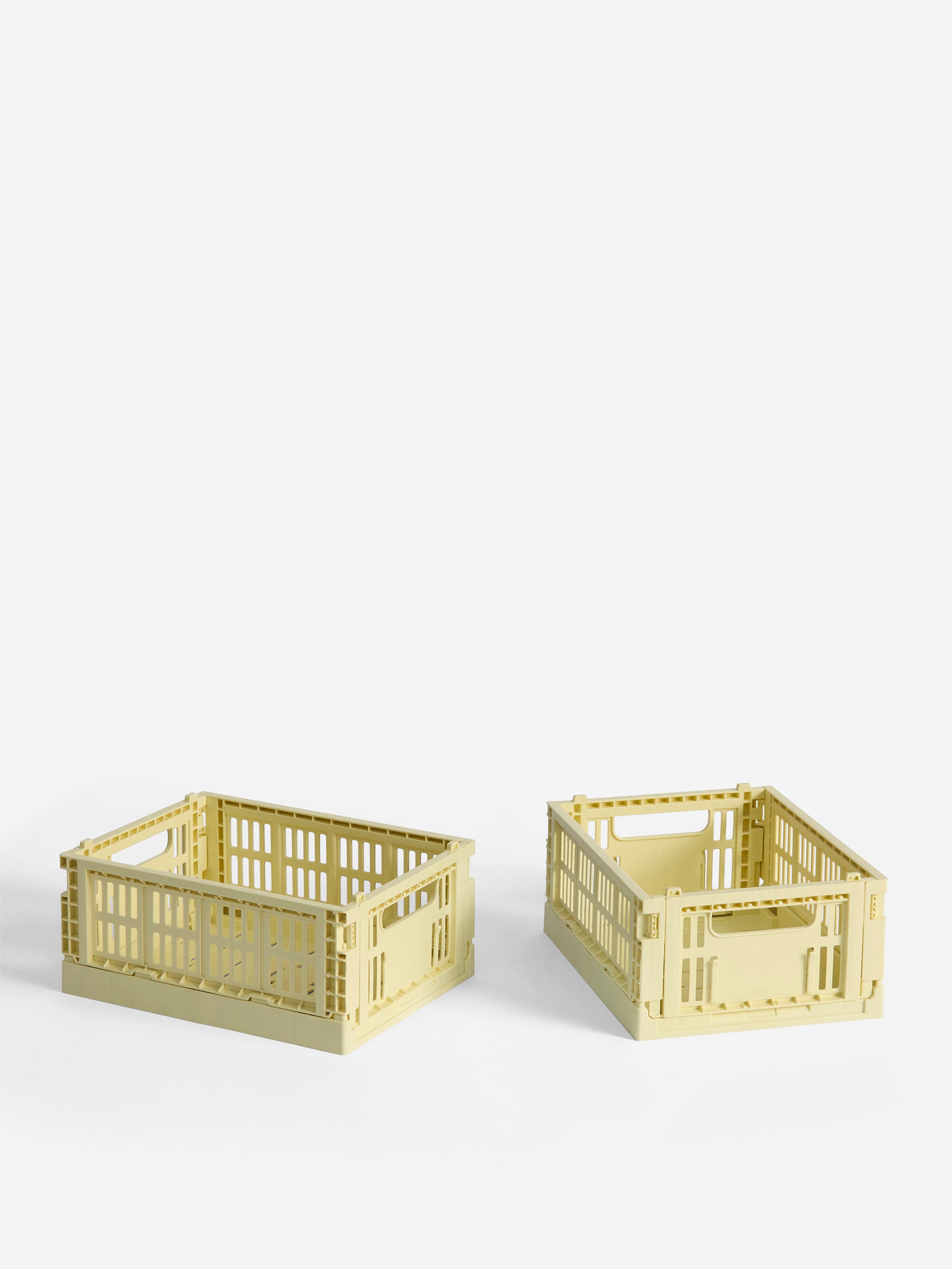 HAY Colour Crate Mini Set of 2 - Light Yellow – Goodhood