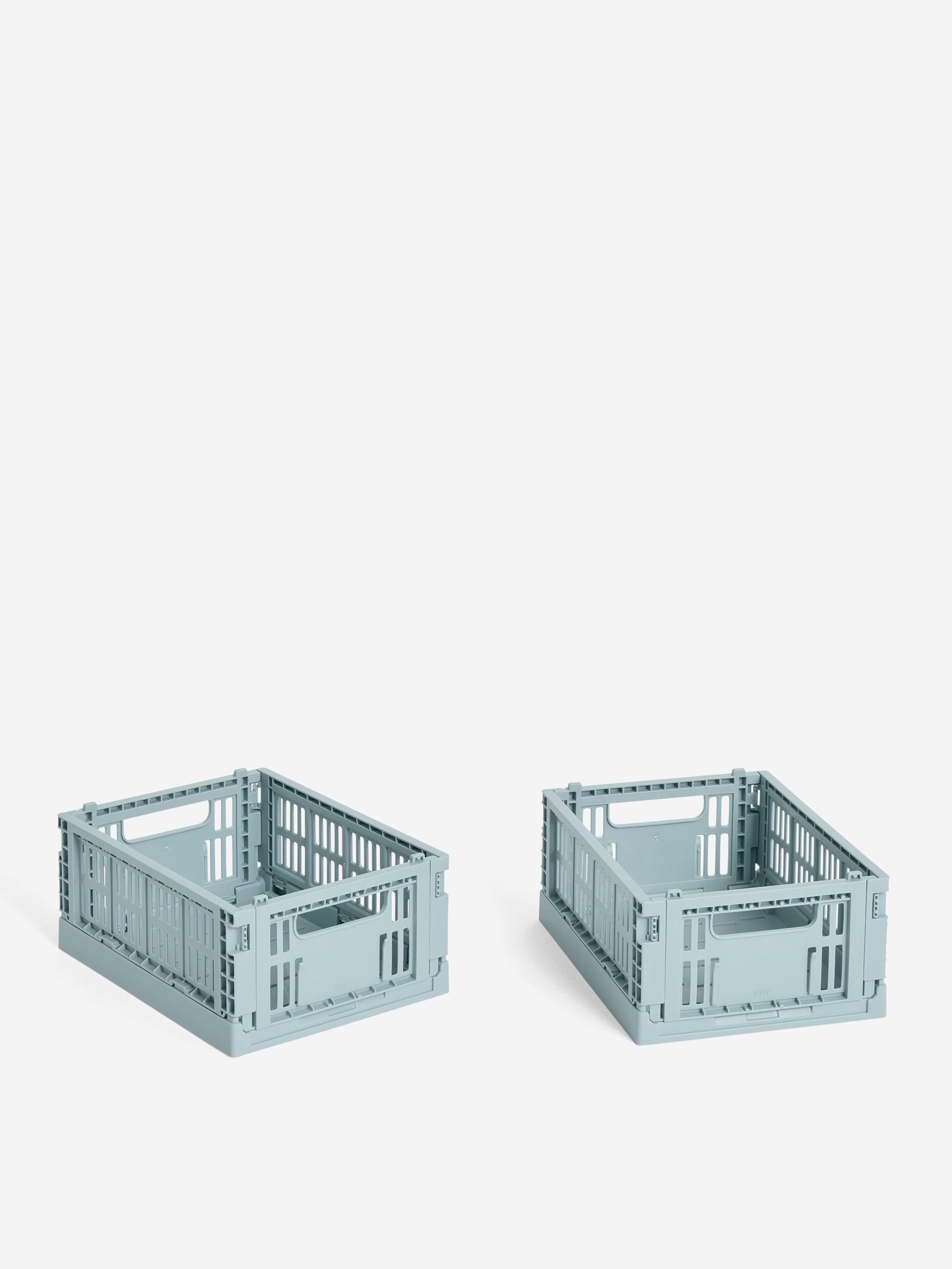 HAY Colour Crate Mini Set of 2 - Dusty Blue – Goodhood
