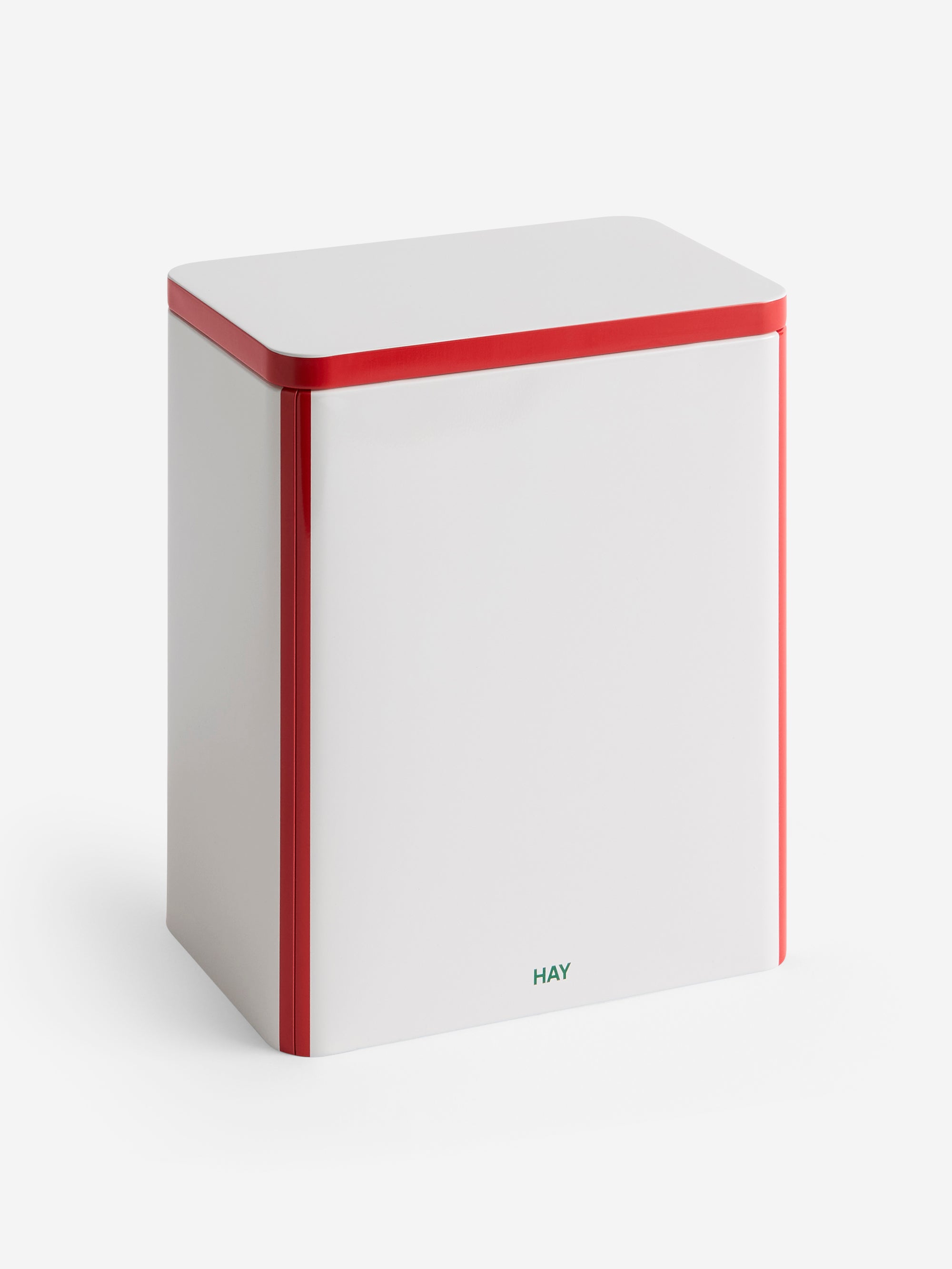 HAY Tin Container Large - Off-white and Red – Goodhood