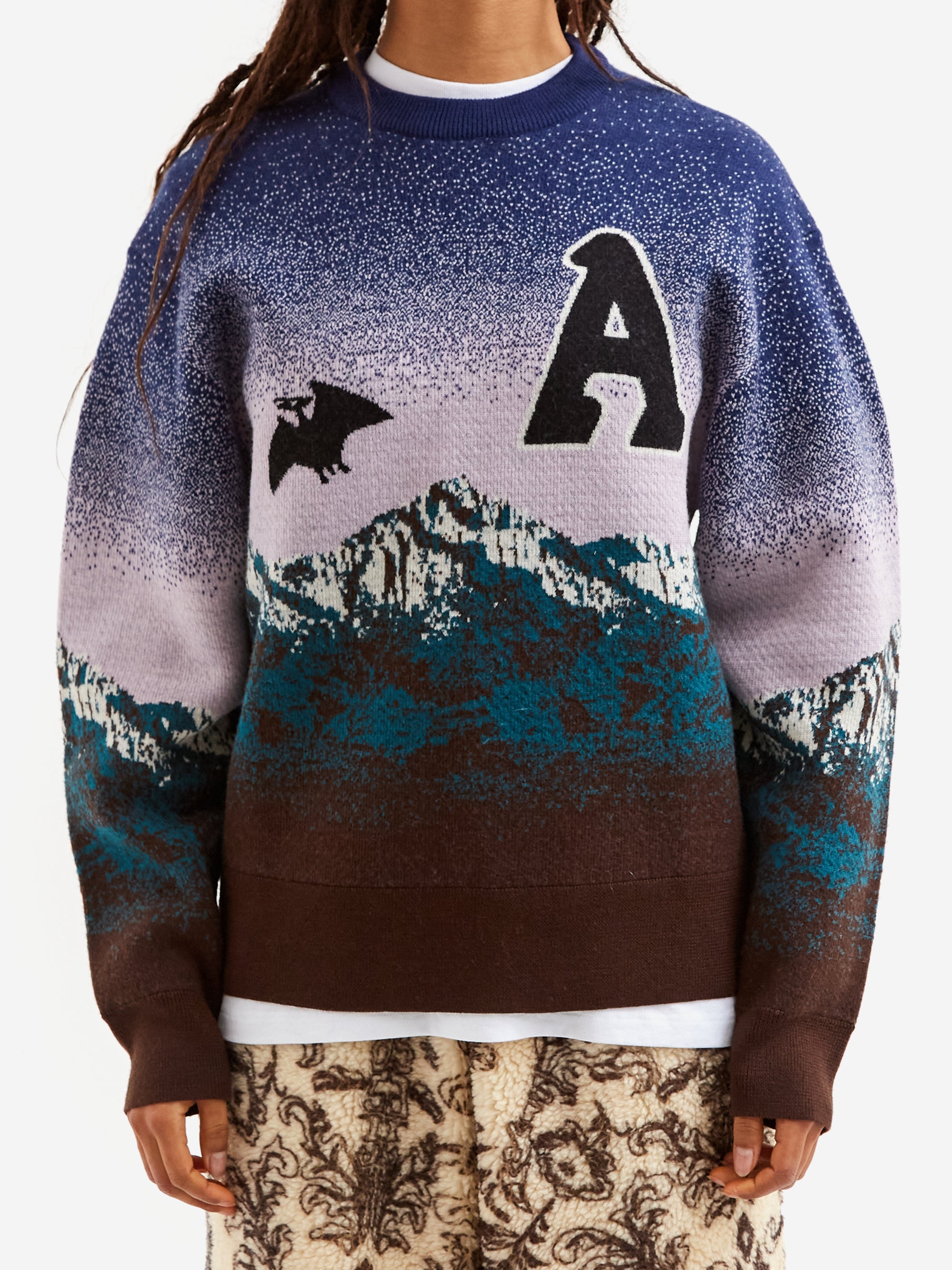 Aries Cave-they Jumper - Indigo – Goodhood