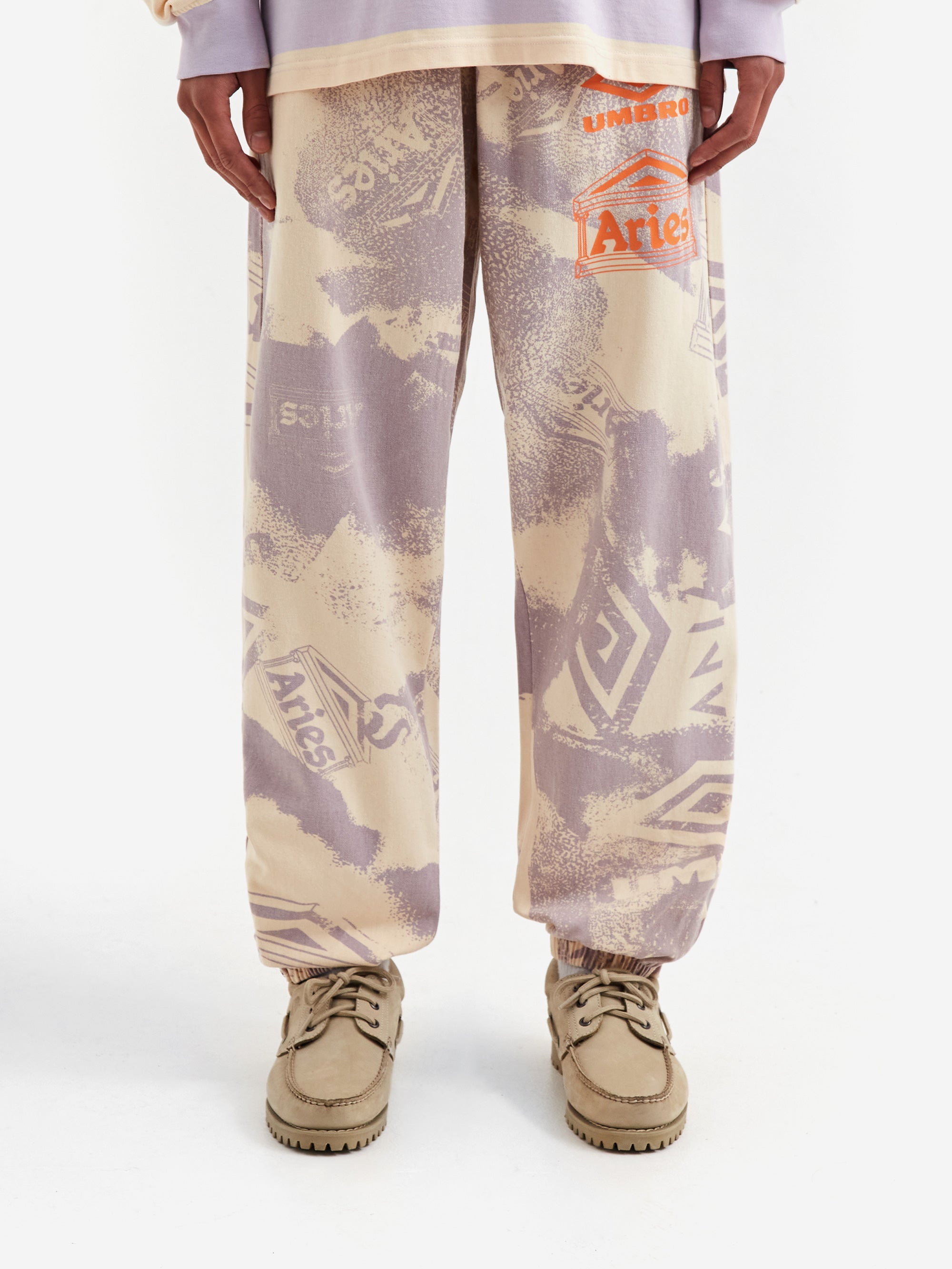 Aries x Umbro Pro 64 Pant - Beige/Lilac – Goodhood
