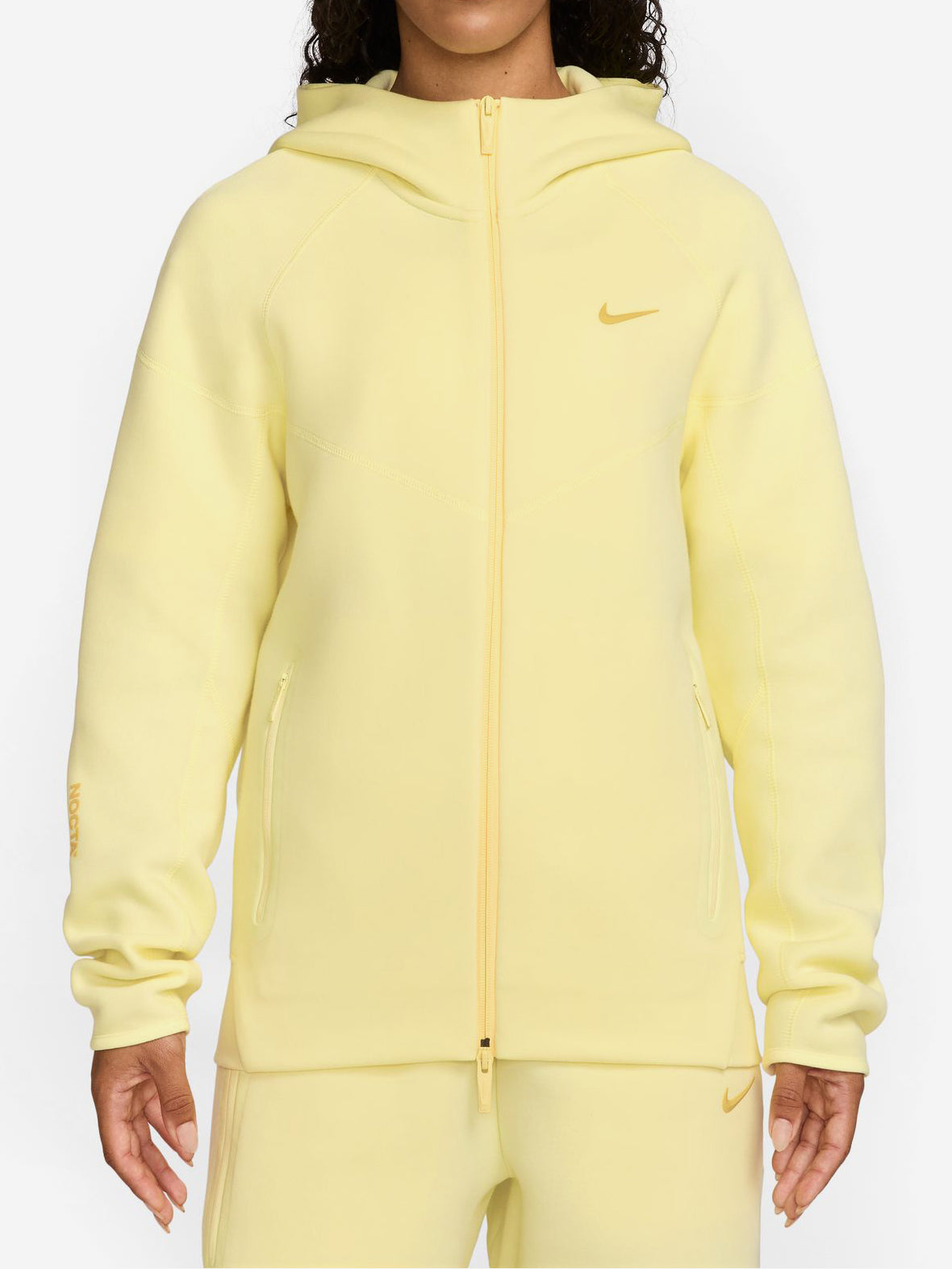 Nike Nocta Tech Fleece Hoodie - Citron Tint/Vivid Sulfur – Goodhood