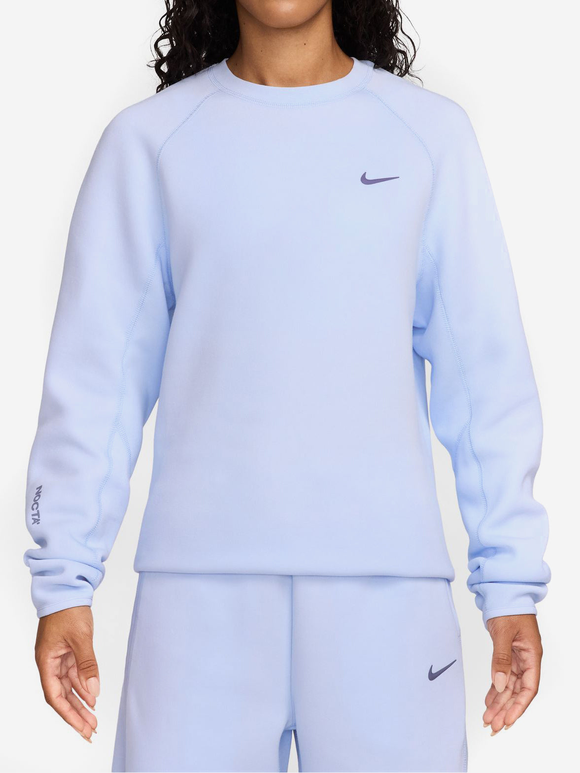 Nike Nocta Tech Fleece Crew - Palest Purple/Daybreak – Goodhood