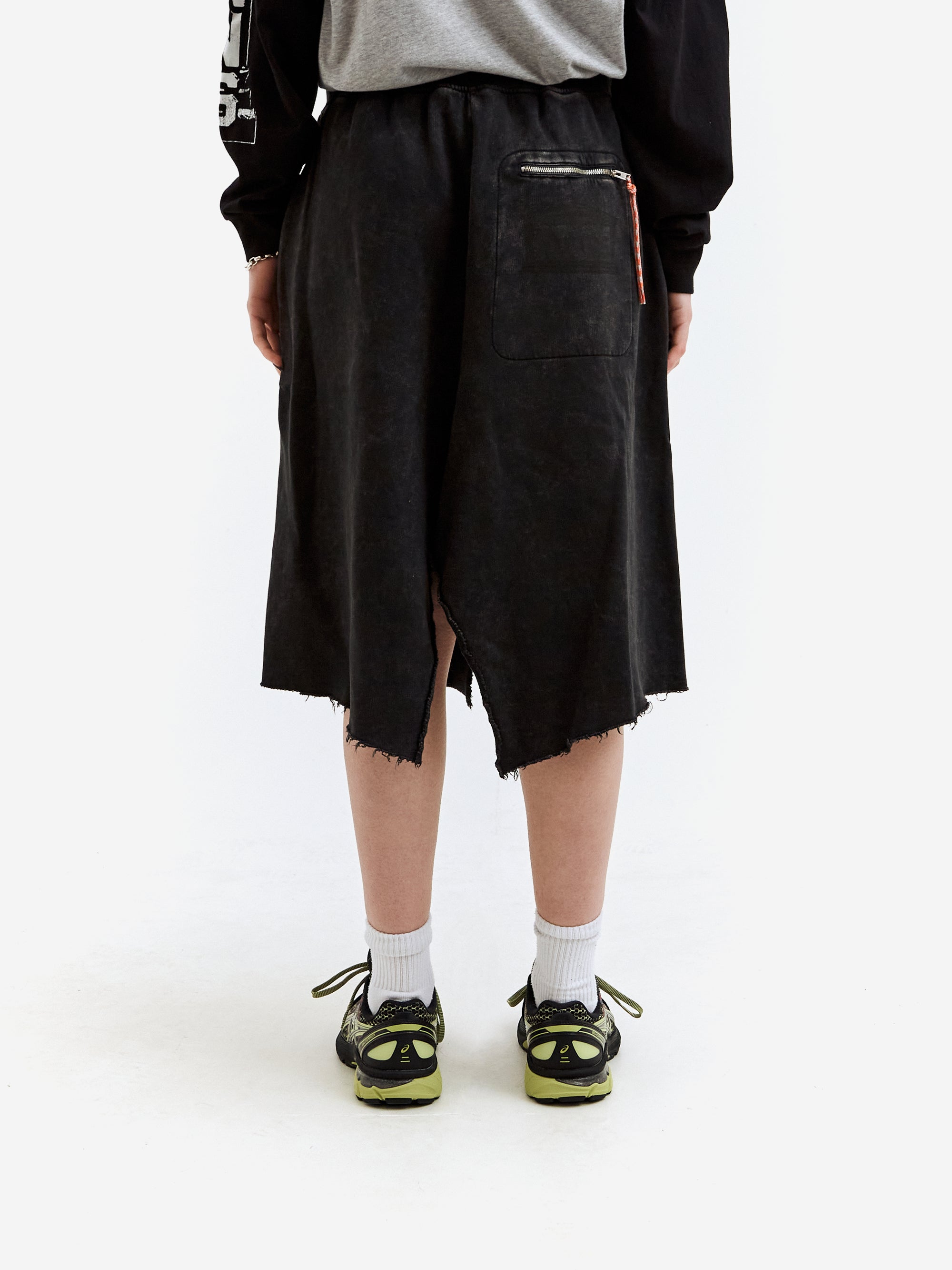 Aries Acid Cut Off Sweatskirt - Black – Goodhood