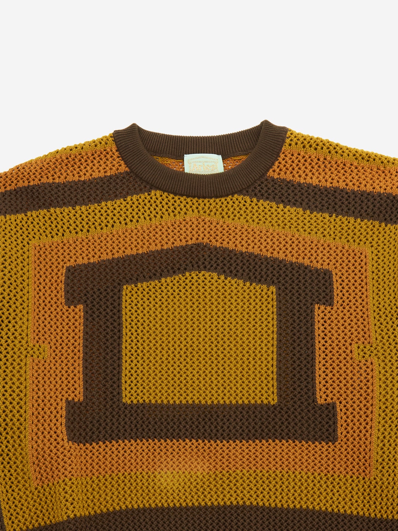 Aries Crochet Temple Knit - Khaki – Goodhood