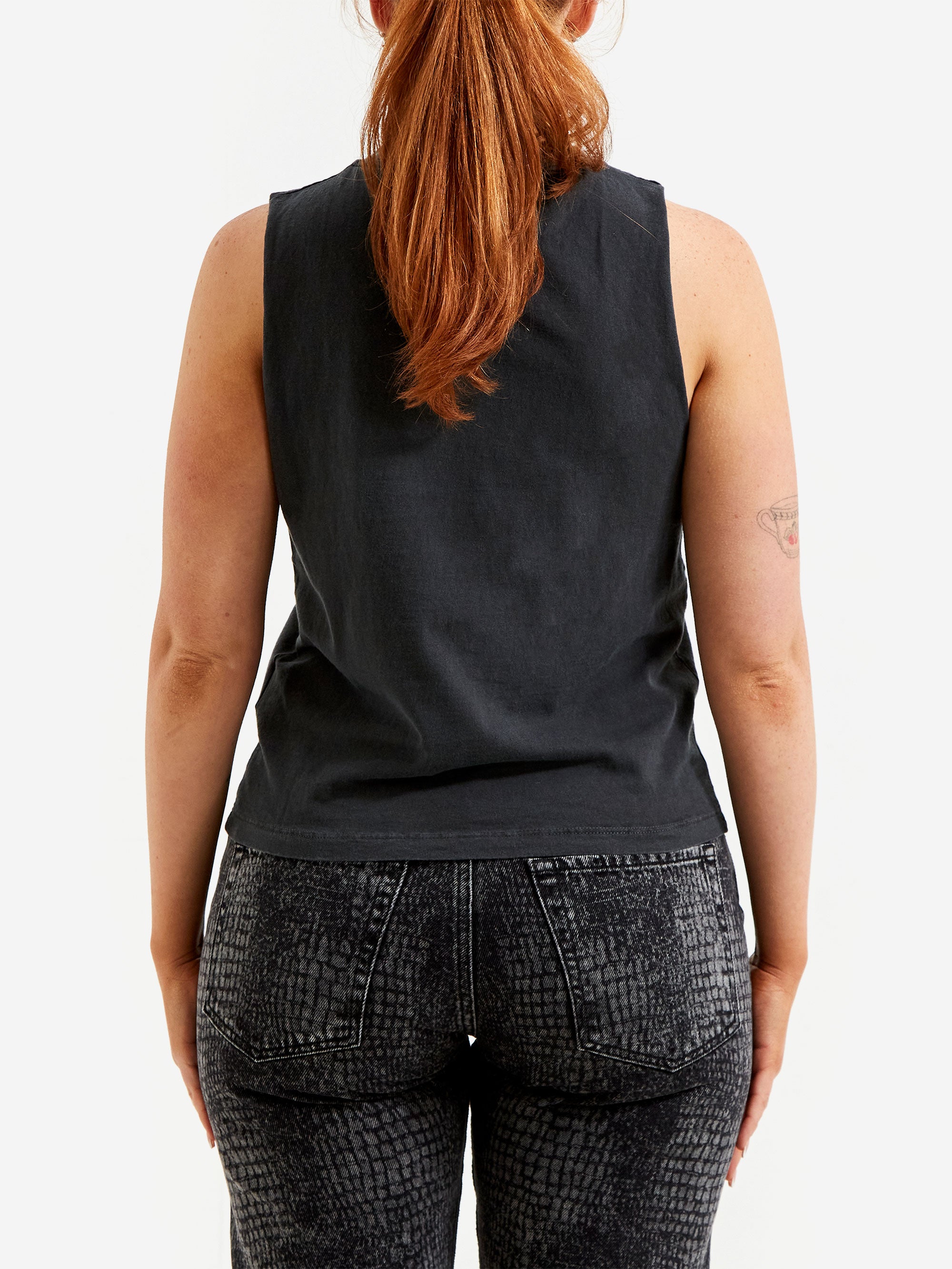 Aries Faded Bunny Muscle Vest W - Black – Goodhood