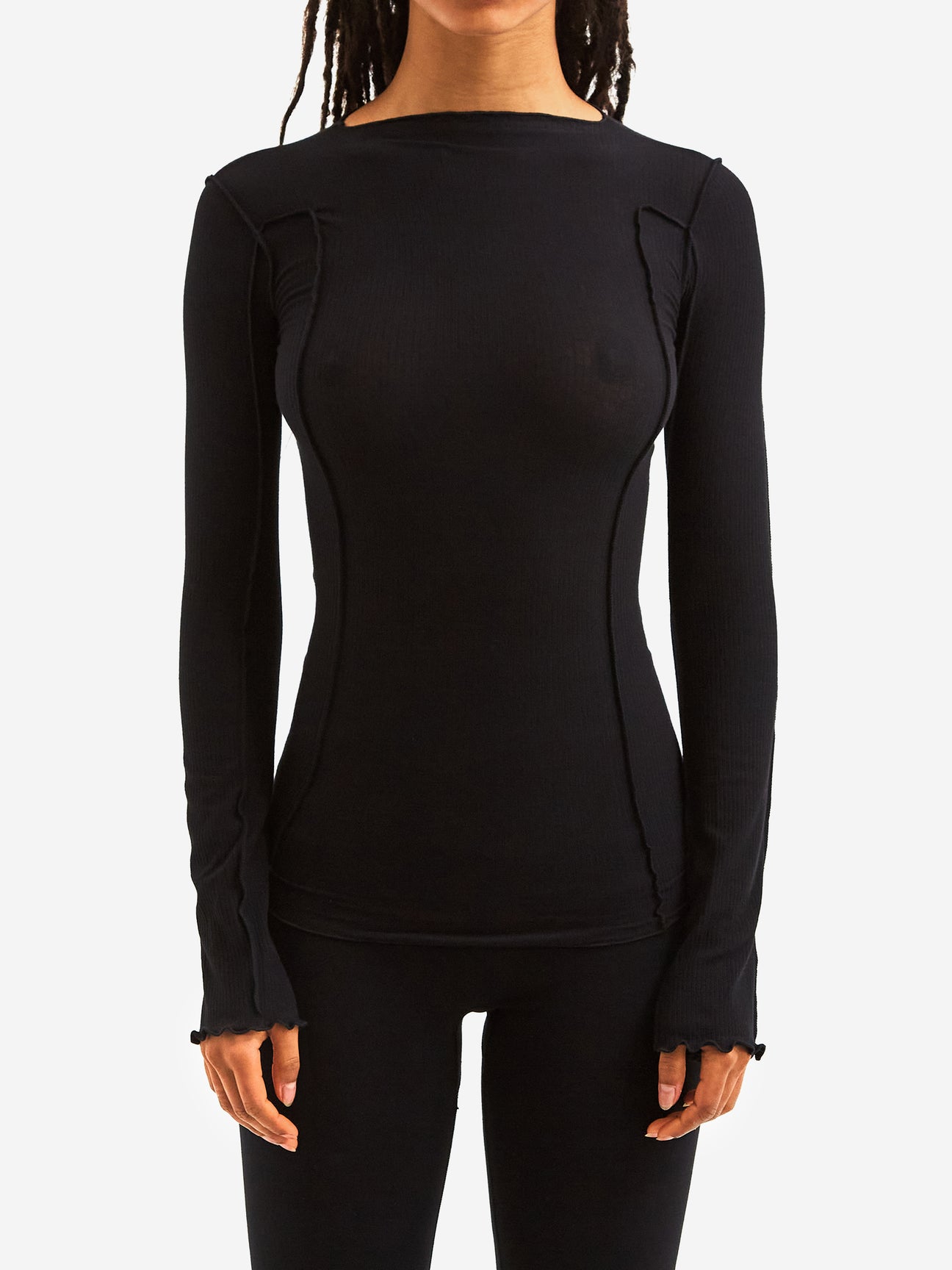 Baserange Omato Longsleeve Top - Black – Goodhood