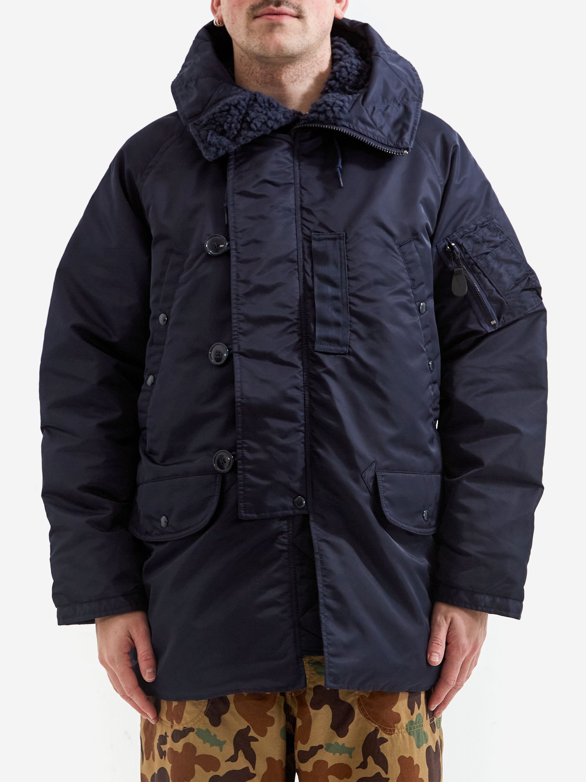 Beams Plus MIL Type N-3B Down - Navy – Goodhood