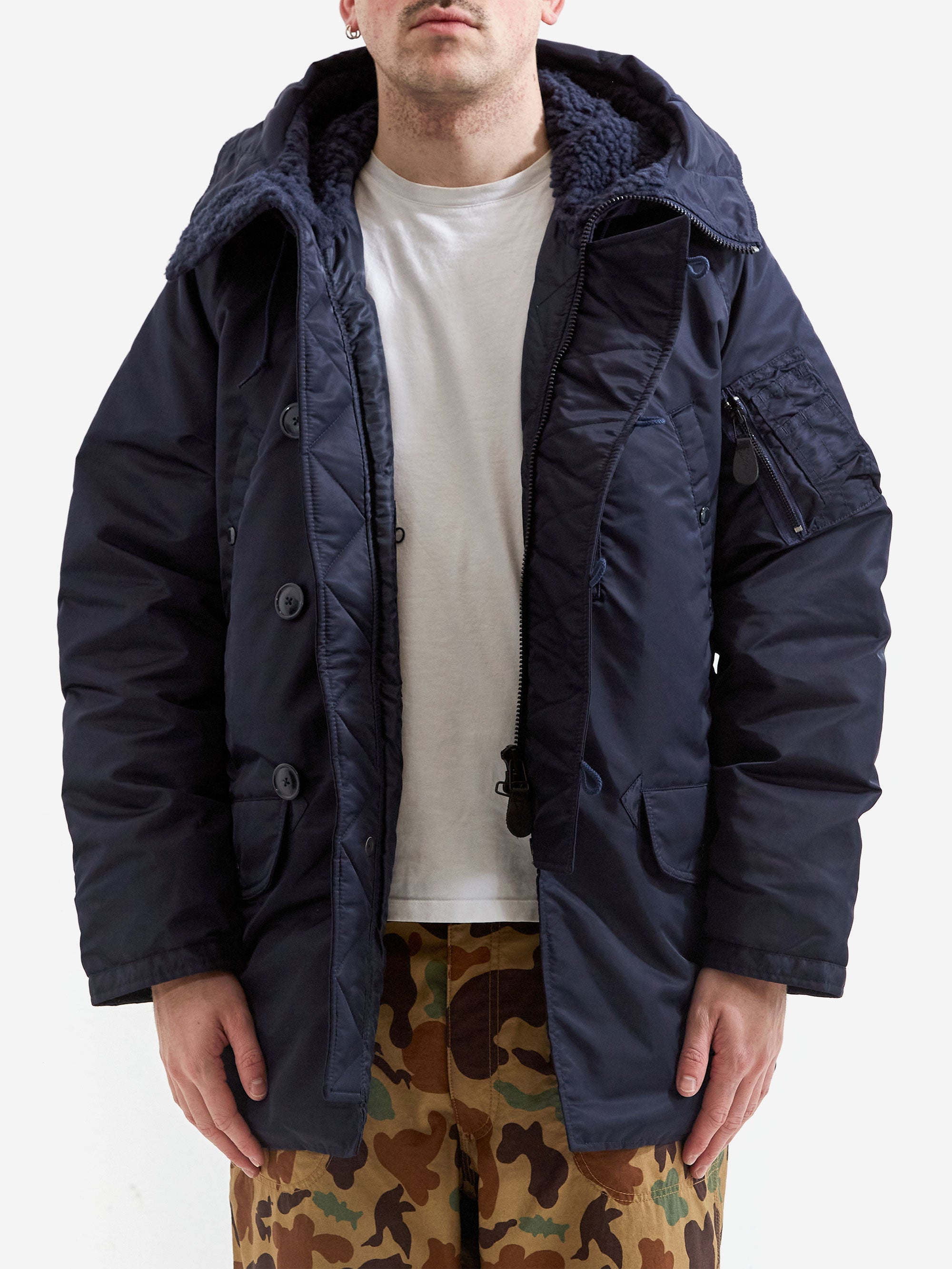 Beams Plus MIL Type N-3B Down - Navy – Goodhood