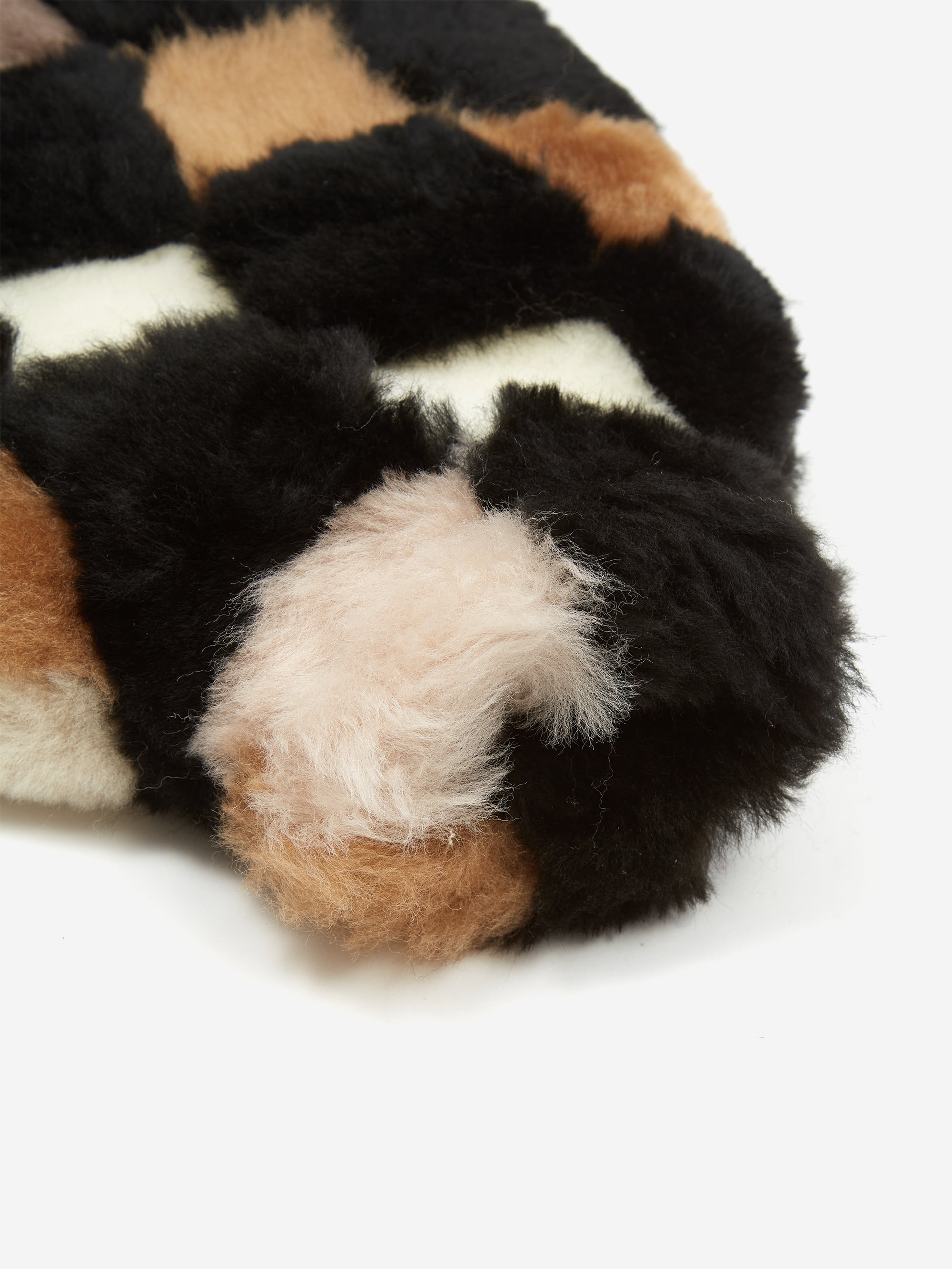 BOCCACCINI Sheepskin Hot Water Bottle - Black/Brown Checkerboard – Goodhood