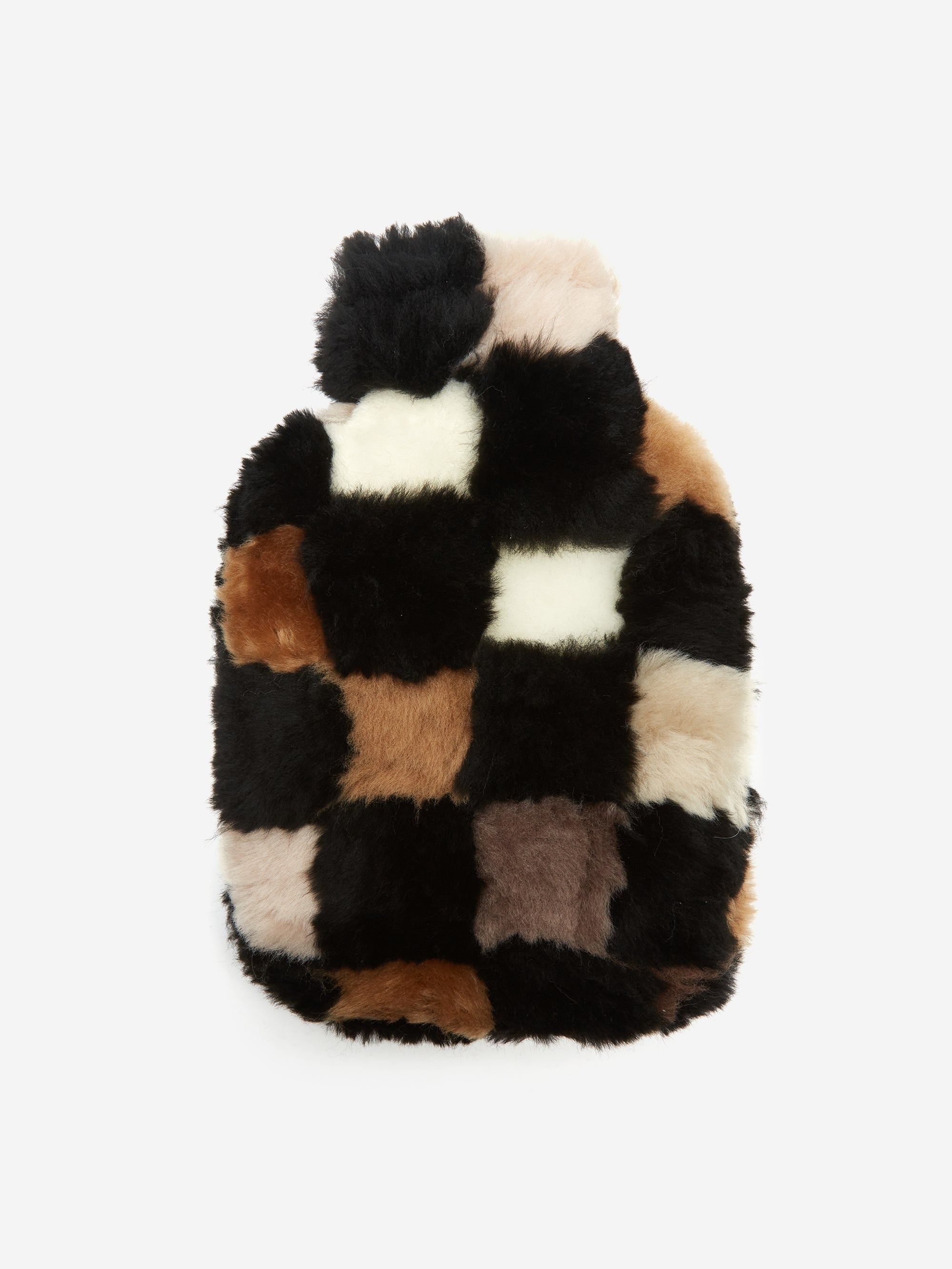 BOCCACCINI Sheepskin Hot Water Bottle - Black/Brown Checkerboard – Goodhood