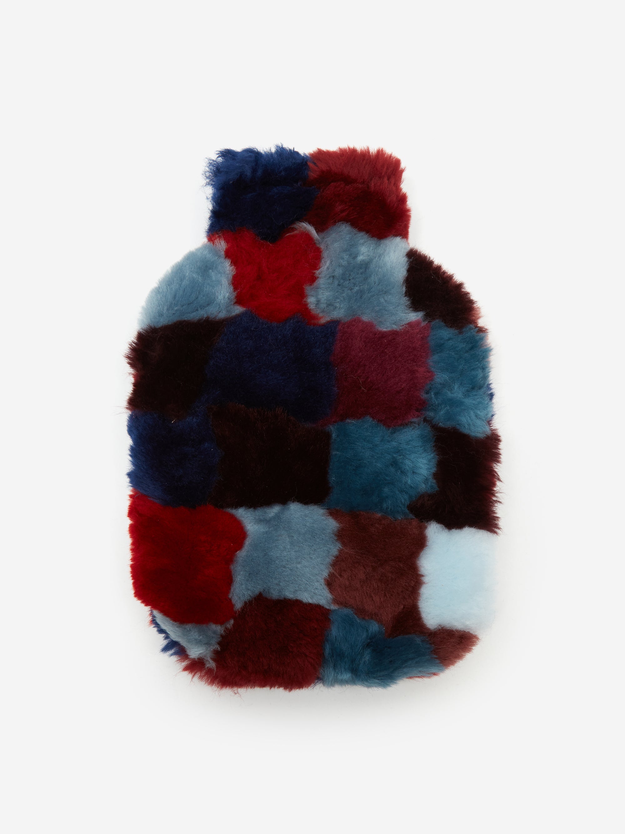 BOCCACCINI Sheepskin Hot Water Bottle - Blue/Red Checkerboard – Goodhood