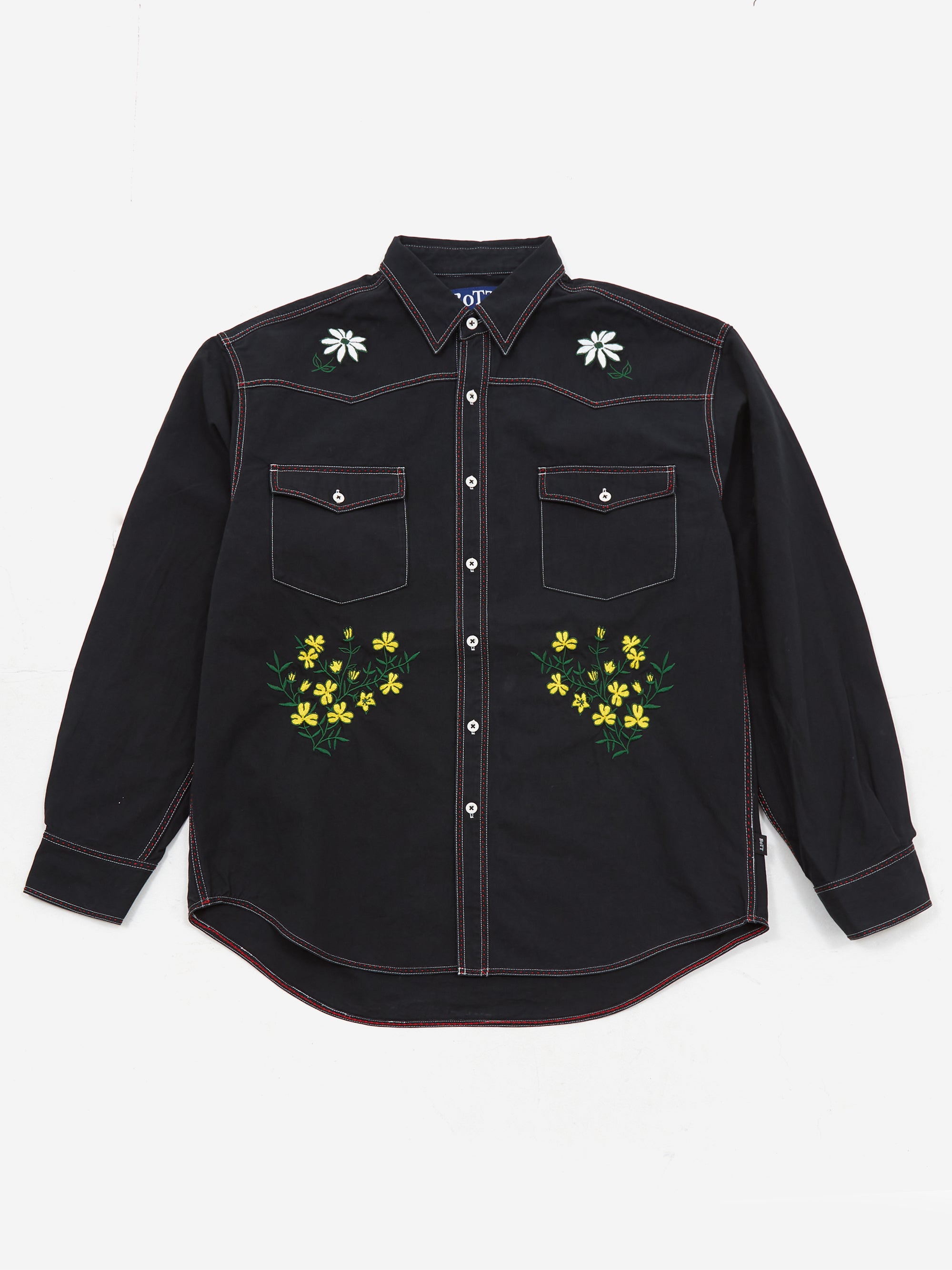BoTT Flower Western Shirt - Black – Goodhood