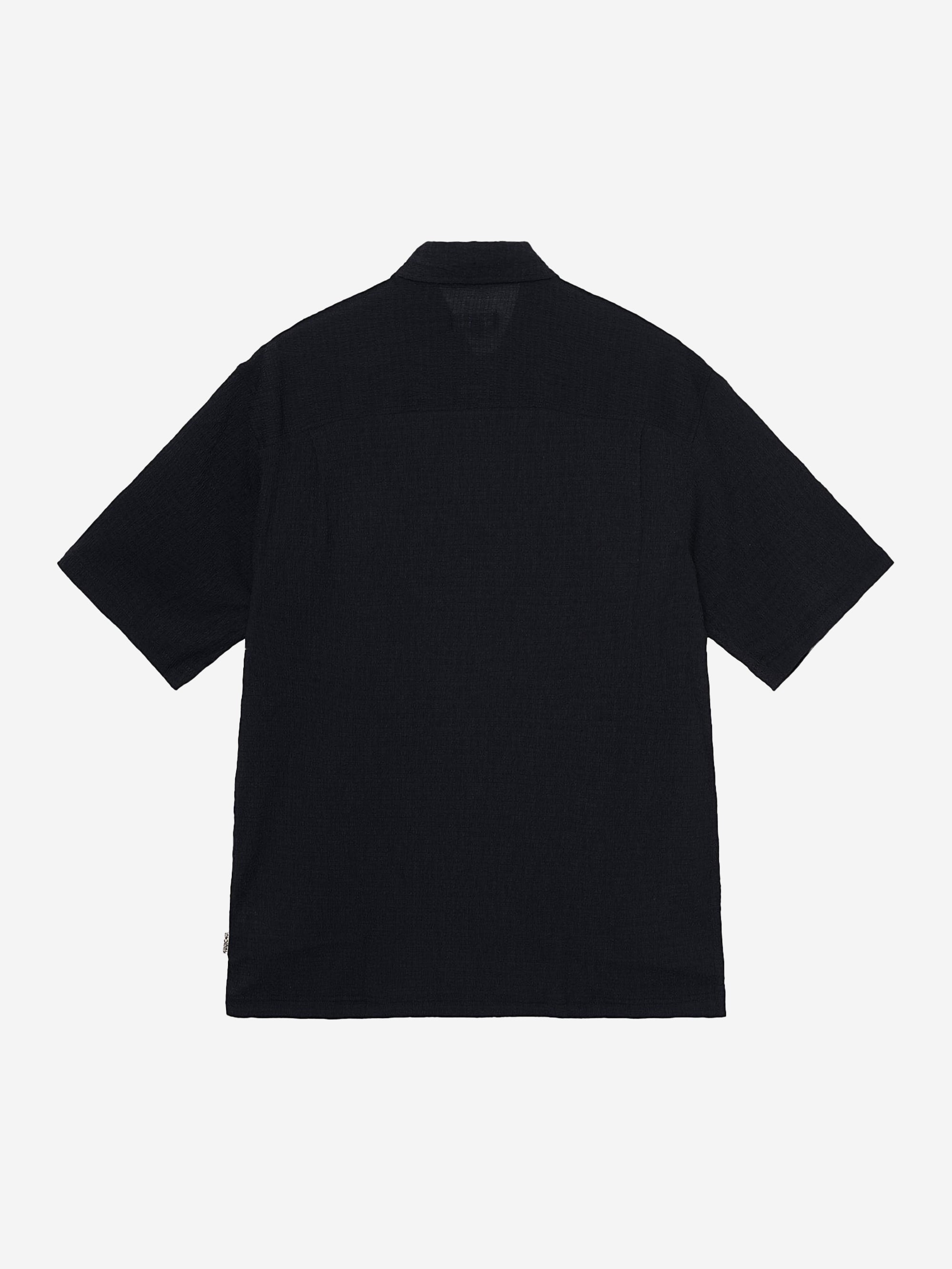 Stussy Flat Bottom Crinkled Shirt - Black – Goodhood