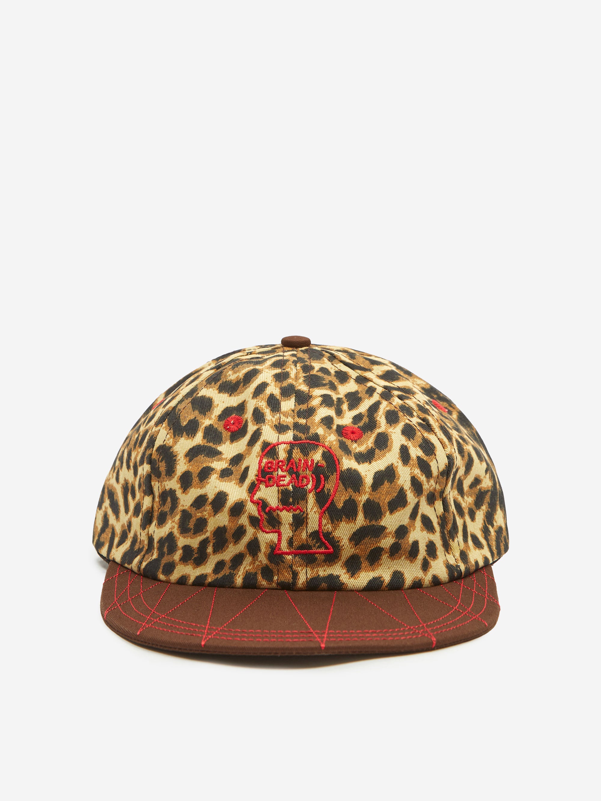 Brain Dead Logohead Longbrim Hat - Leopard – Goodhood