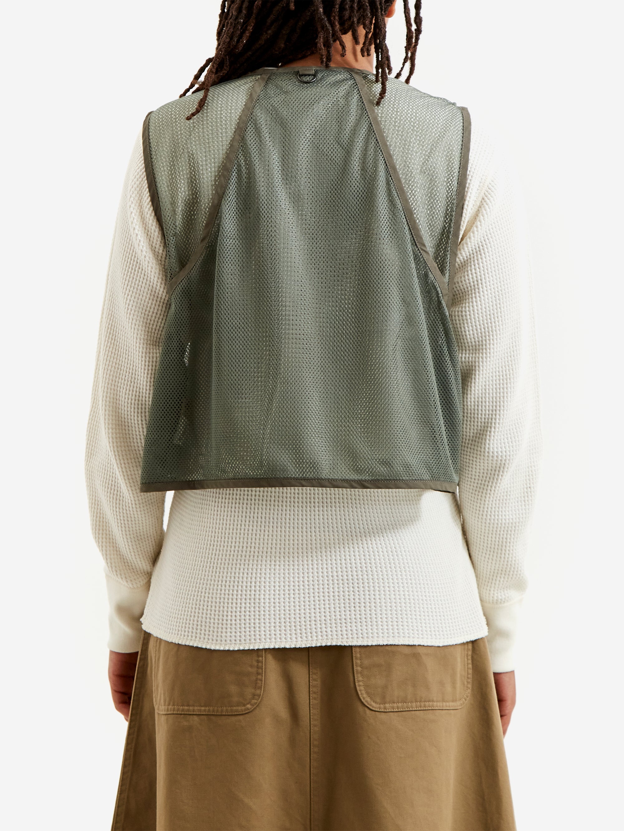 Beams Boy Mesh Fishing Vest - Olive – Goodhood
