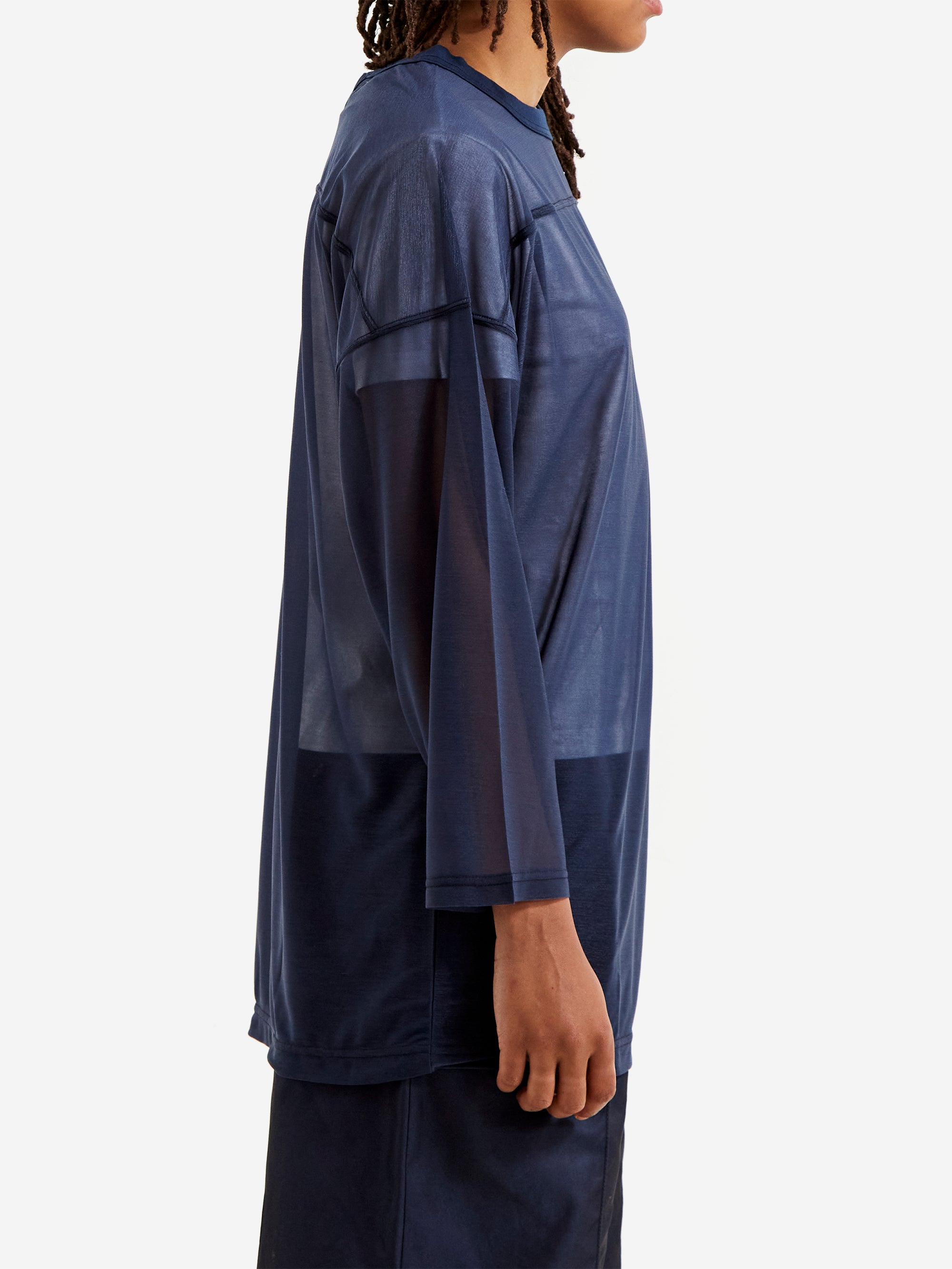 Beams Boy Sheer Football Top - Navy – Goodhood