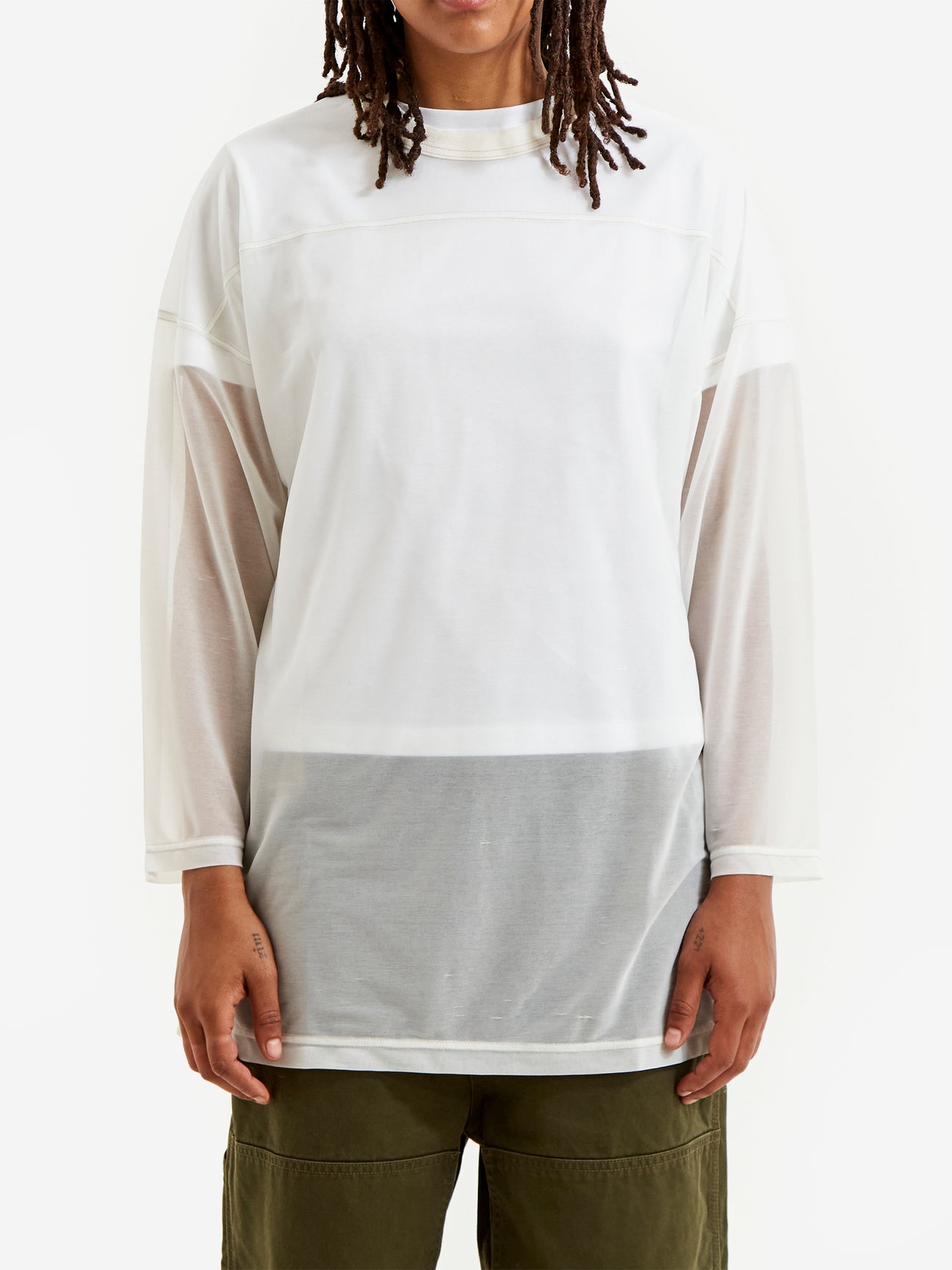 Beams Boy Sheer Football Top - Off White – Goodhood