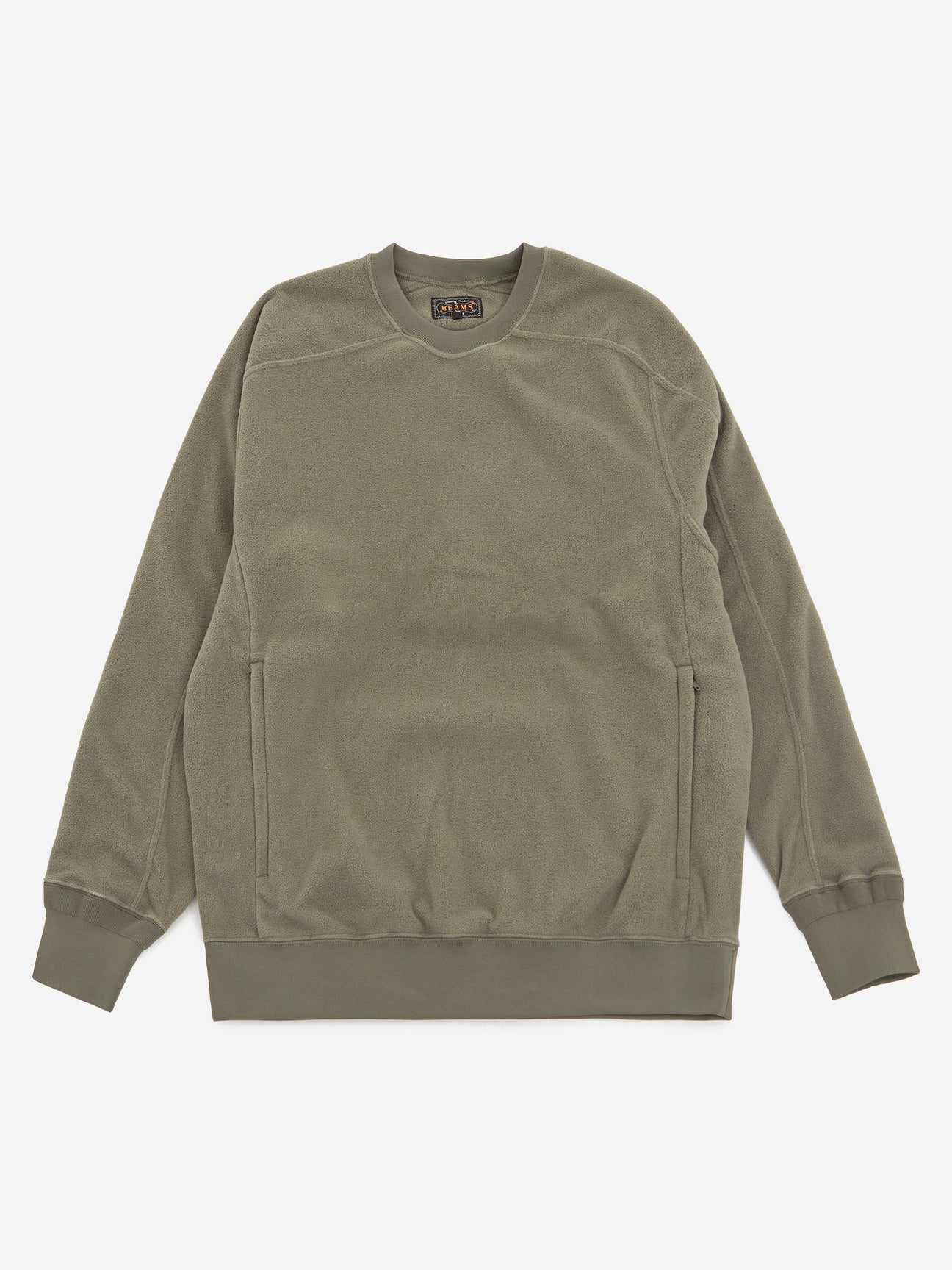 Beams Plus MIL Crew Fleece - Olive – Goodhood