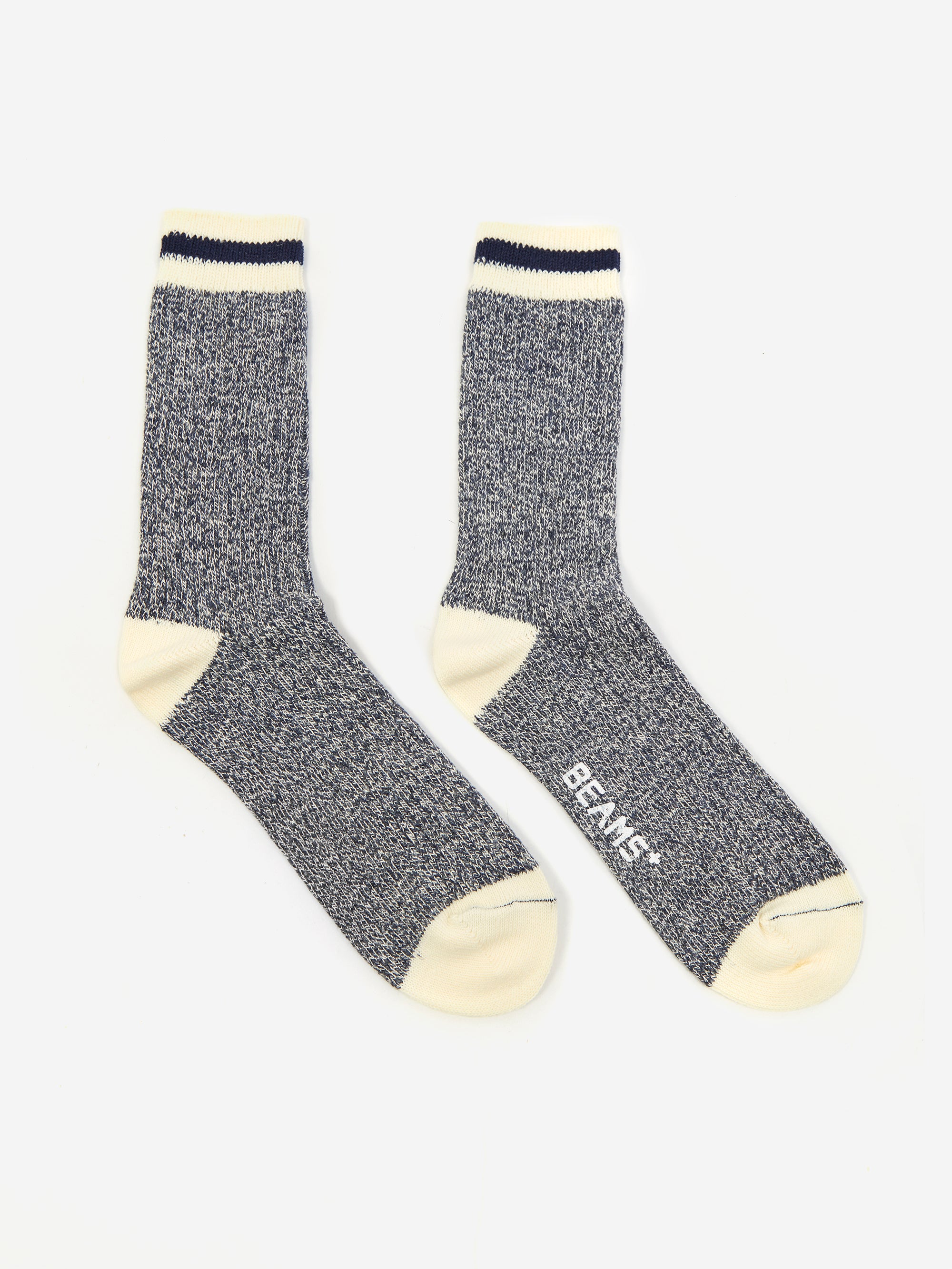 Beams Plus Rag Socks - Navy – Goodhood