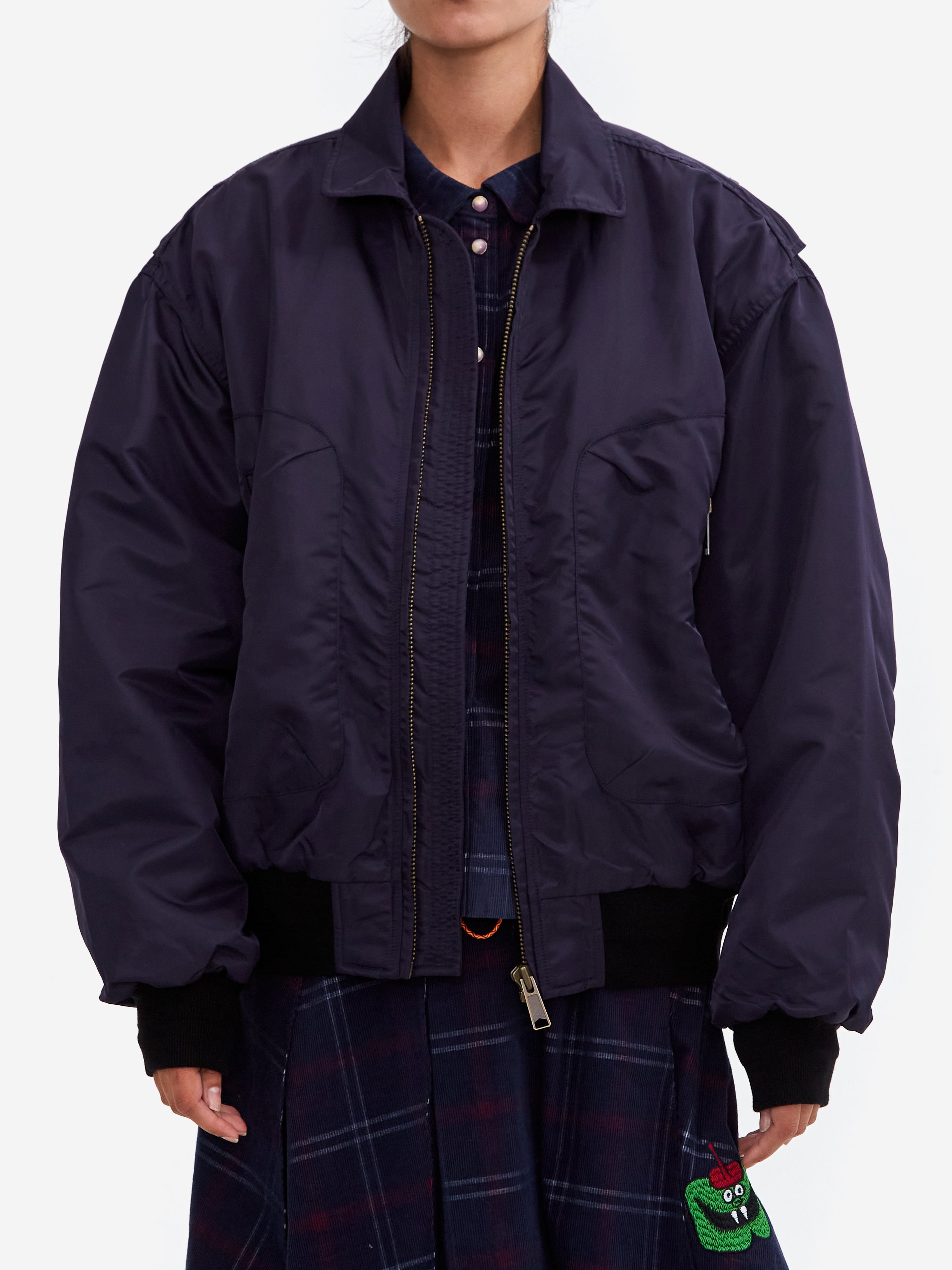 Brain Dead 3D Flight Jacket W - Navy – Goodhood