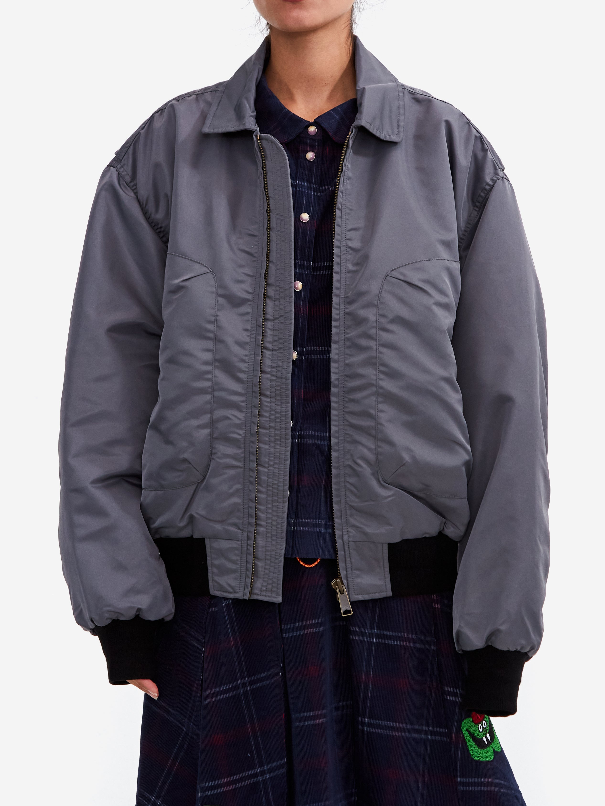 Brain Dead 3D Flight Jacket W - Steel – Goodhood