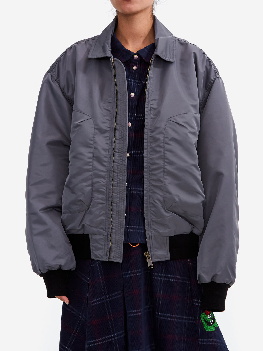 Brain Dead 3D Flight Jacket W - Steel – Goodhood