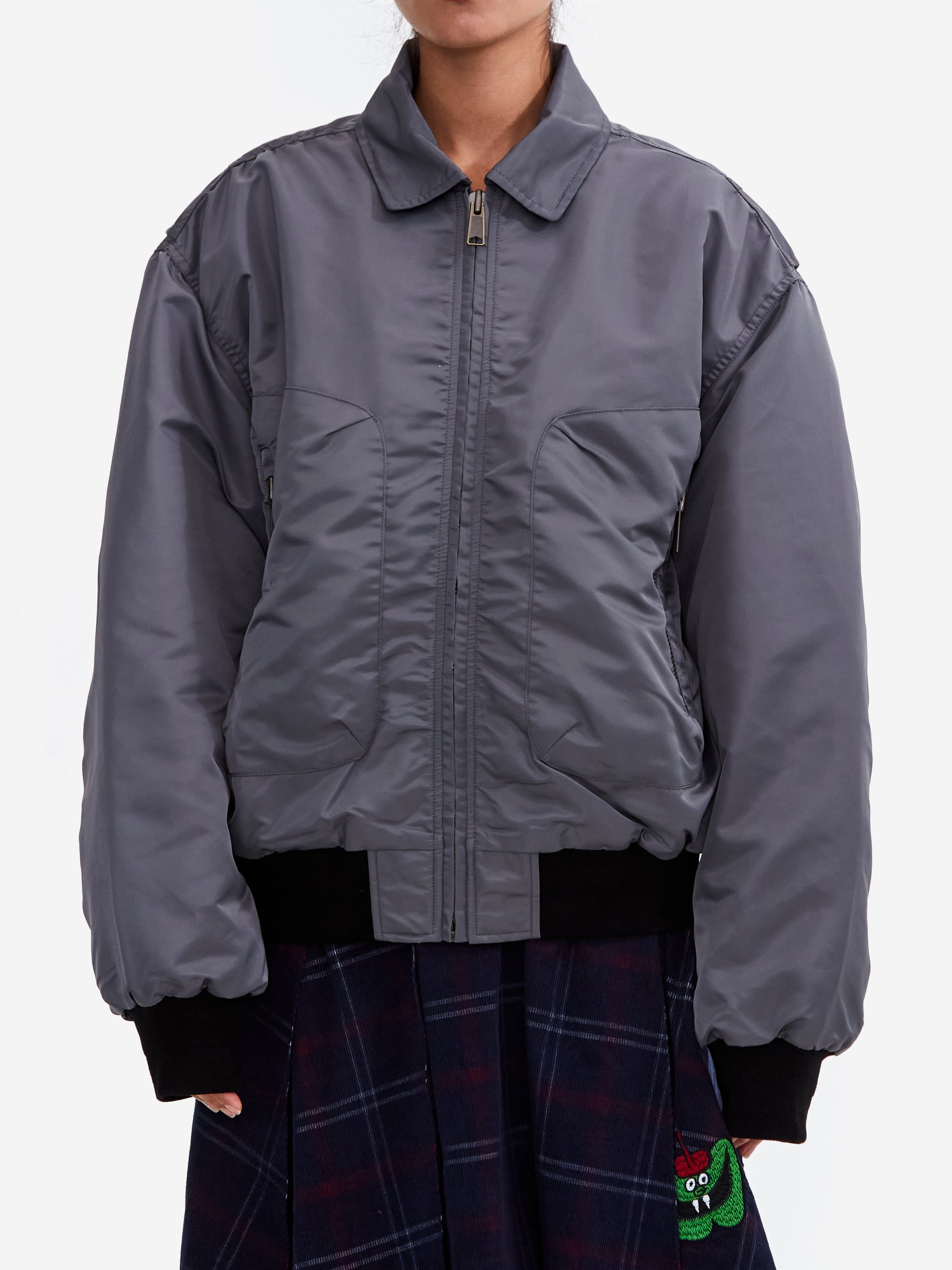 Brain Dead 3D Flight Jacket W - Steel – Goodhood