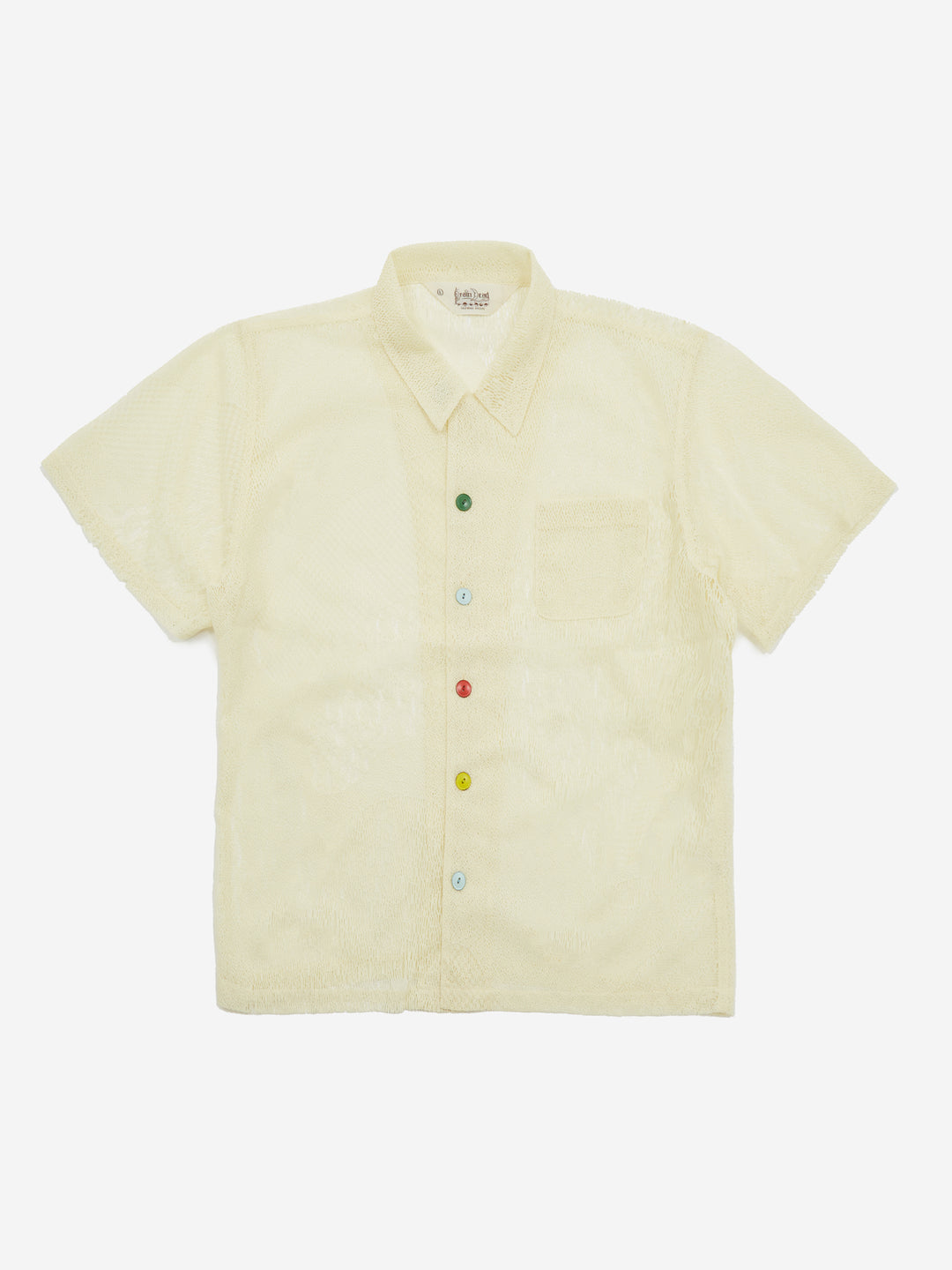 Brain Dead Engineered Mesh Short Sleeve Button Up - Natural – Goodhood