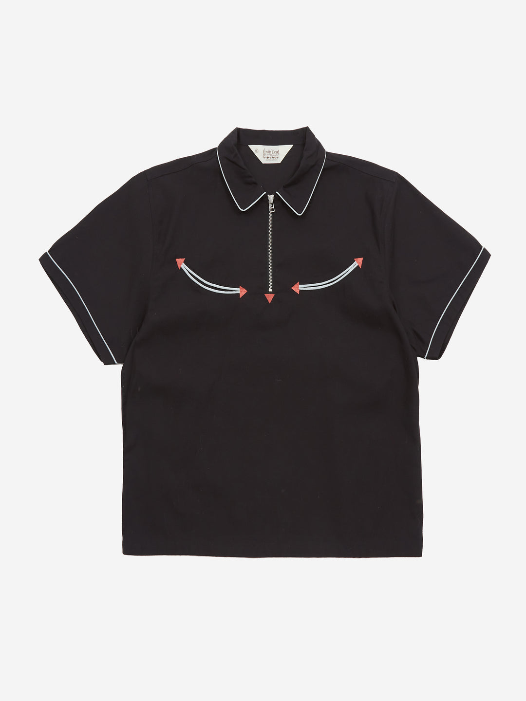 Brain Dead Flying Tiger Short Sleeve Western Shirt - Black – Goodhood