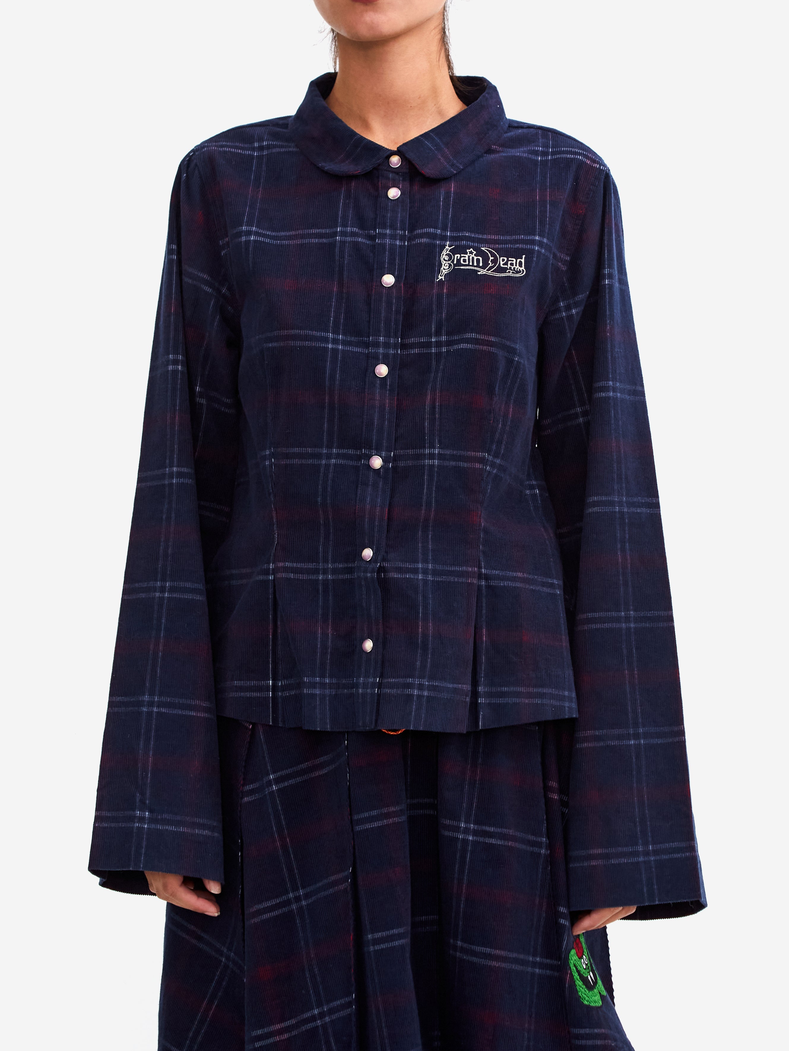 Brain Dead Mesa School Shirt - Blue Multi – Goodhood