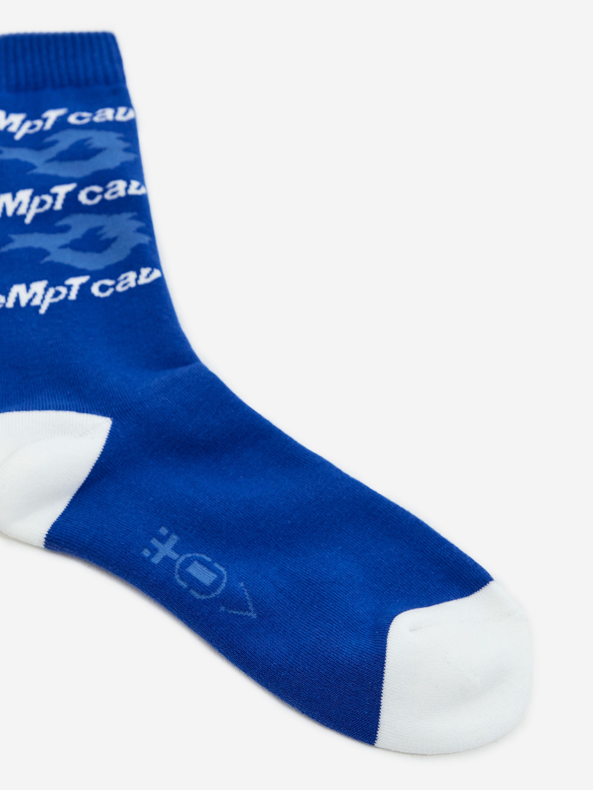 C.E Cav Empt eMpT Cav Fire Socks - Blue – Goodhood