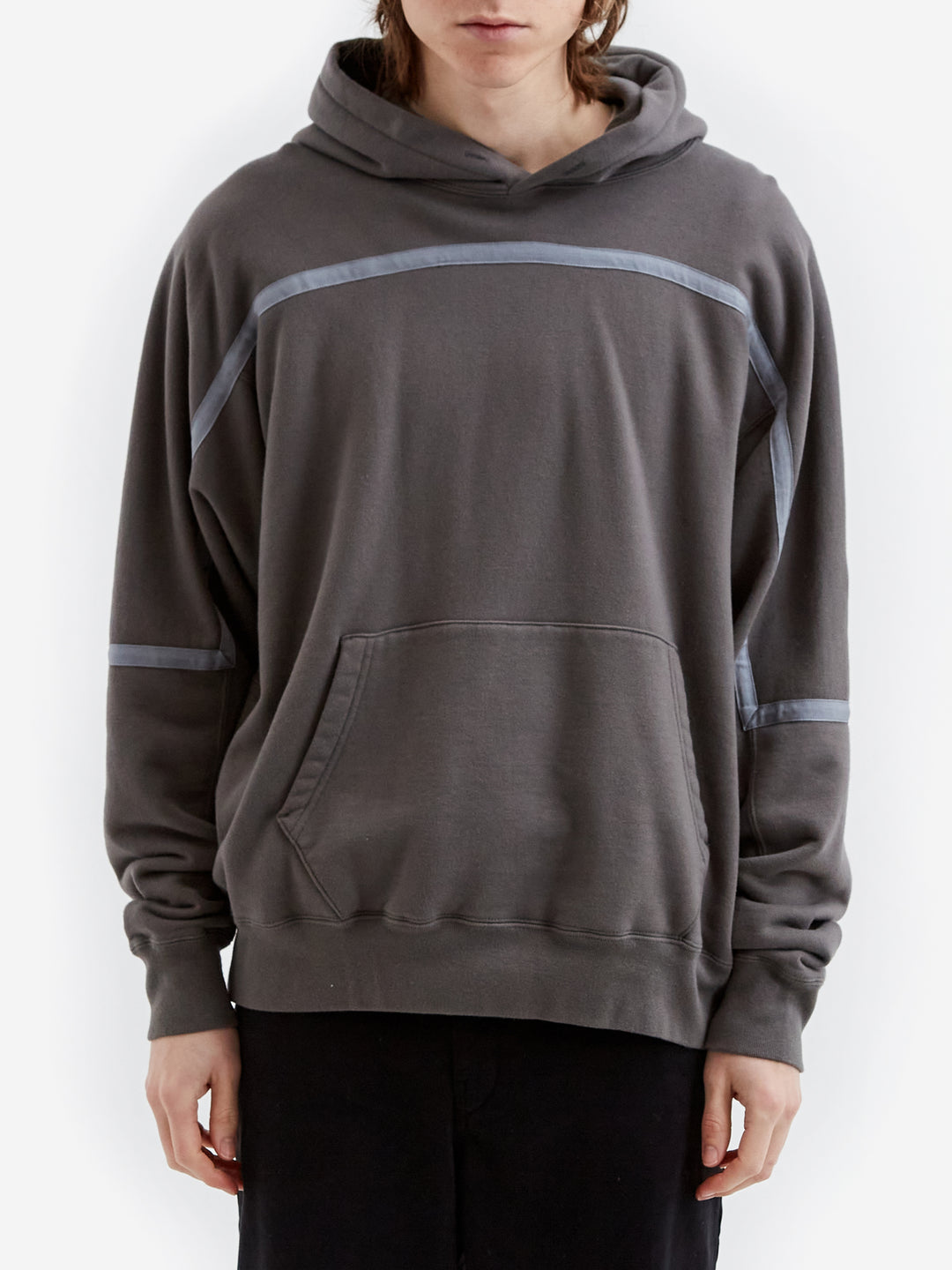 C.E Cav Empt Taped Cut Heavy Hoodie - Charcoal – Goodhood