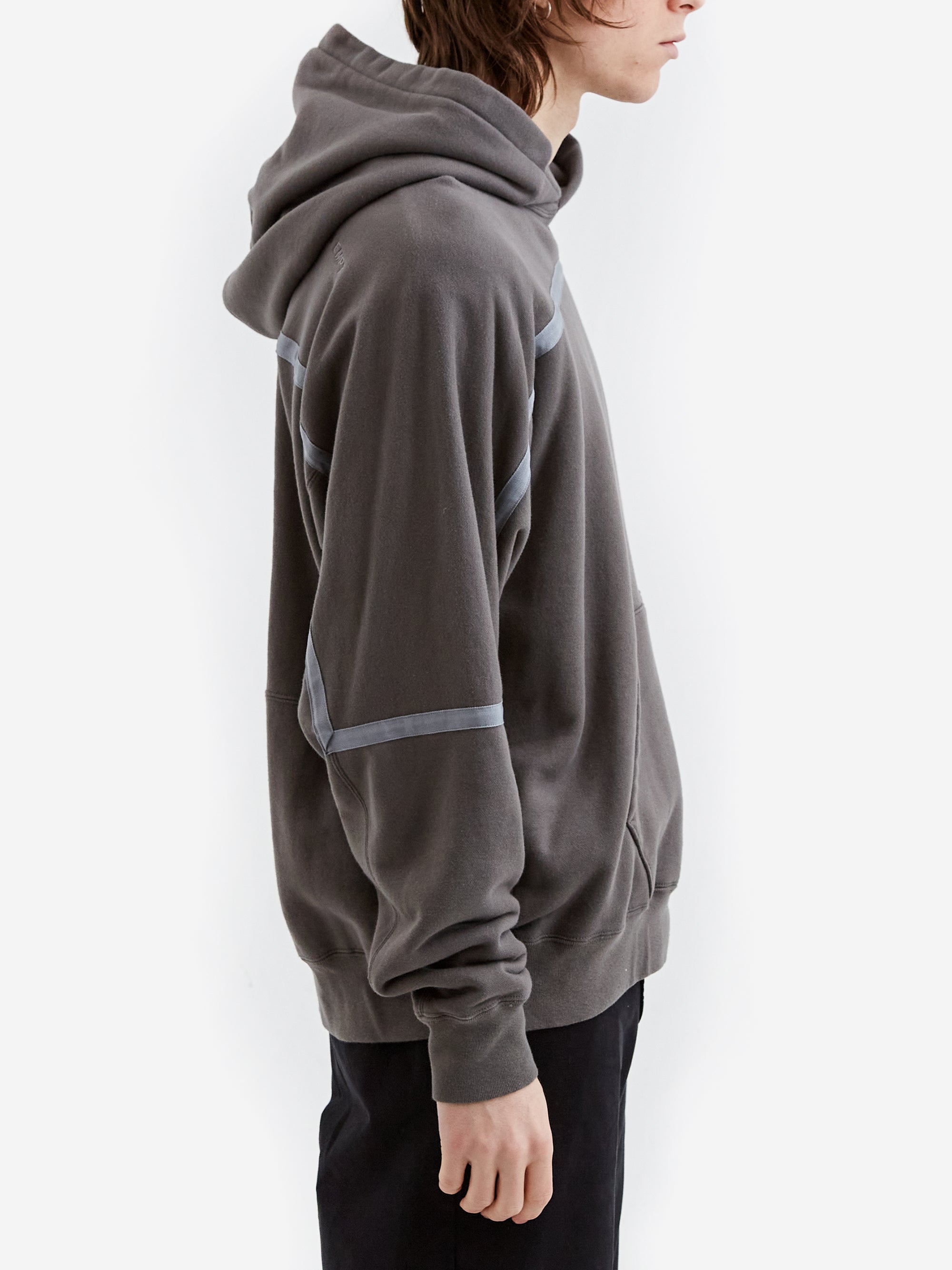 C.E Cav Empt Taped Cut Heavy Hoodie - Charcoal – Goodhood