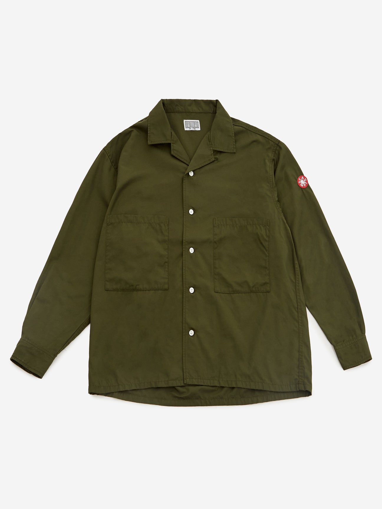 C.E Cav Empt CN Twill Open Shirt - Green – Goodhood